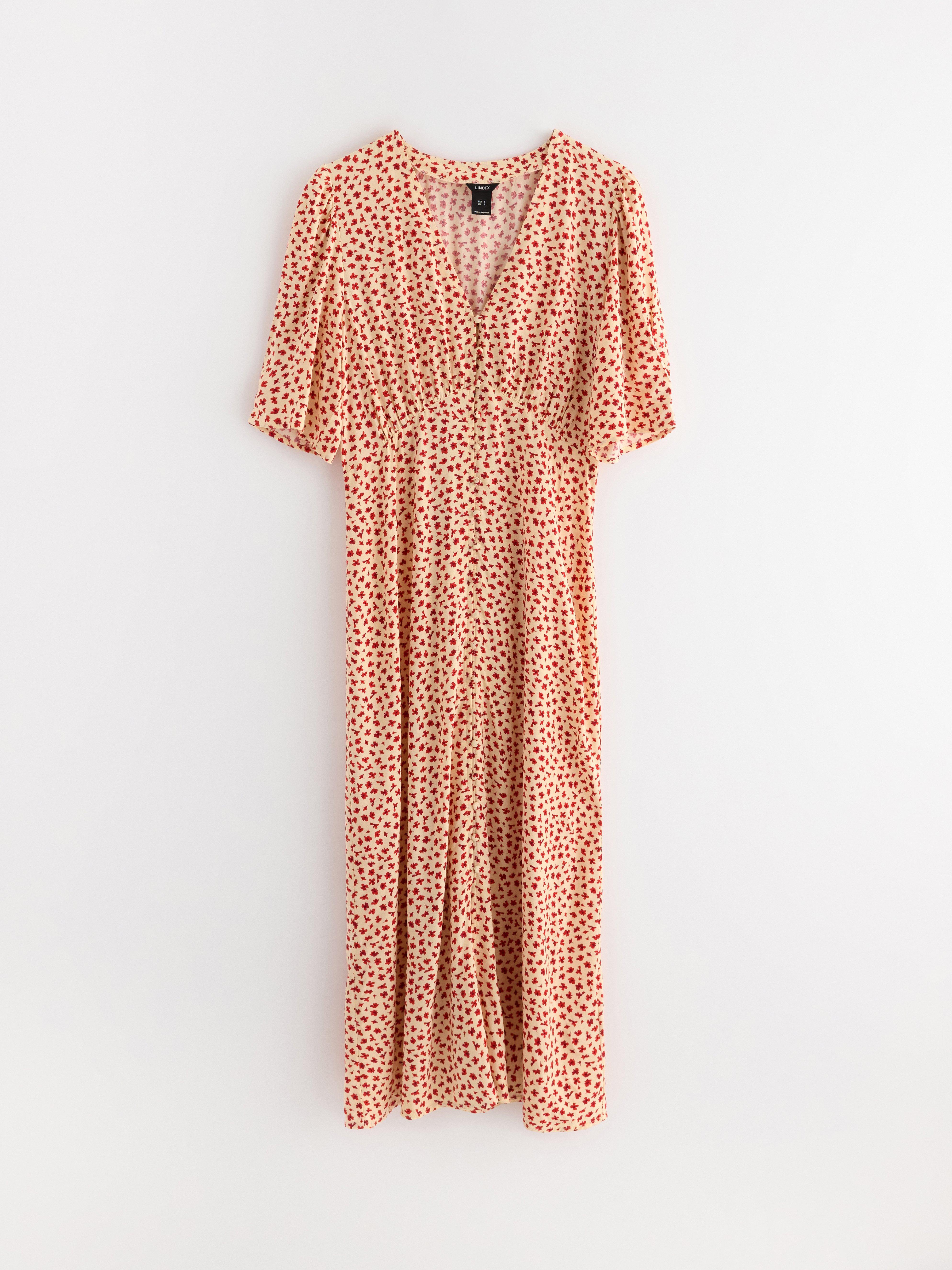 Patterned midi dress | Lindex