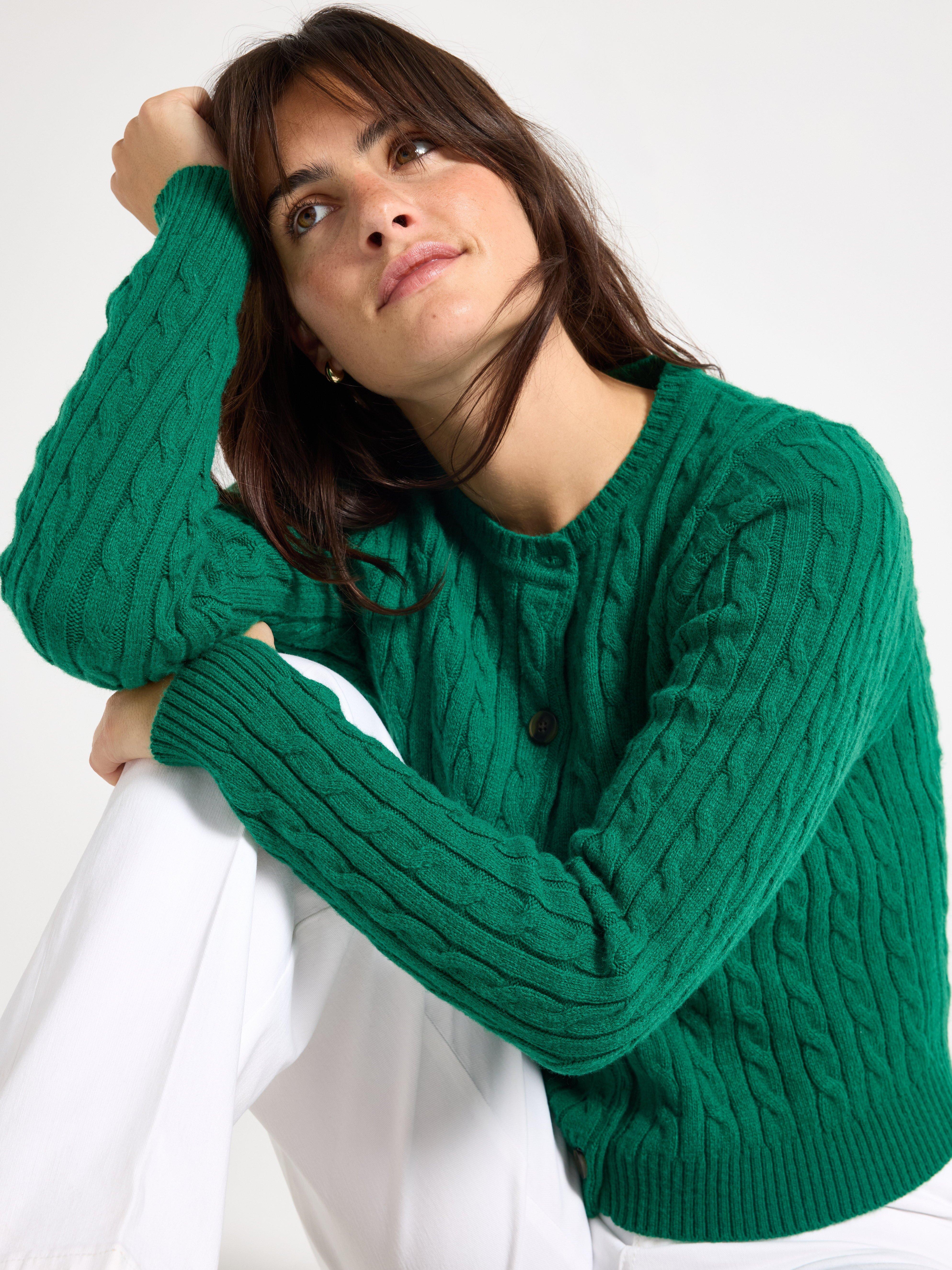 Pattern-knit cardigan | Lindex