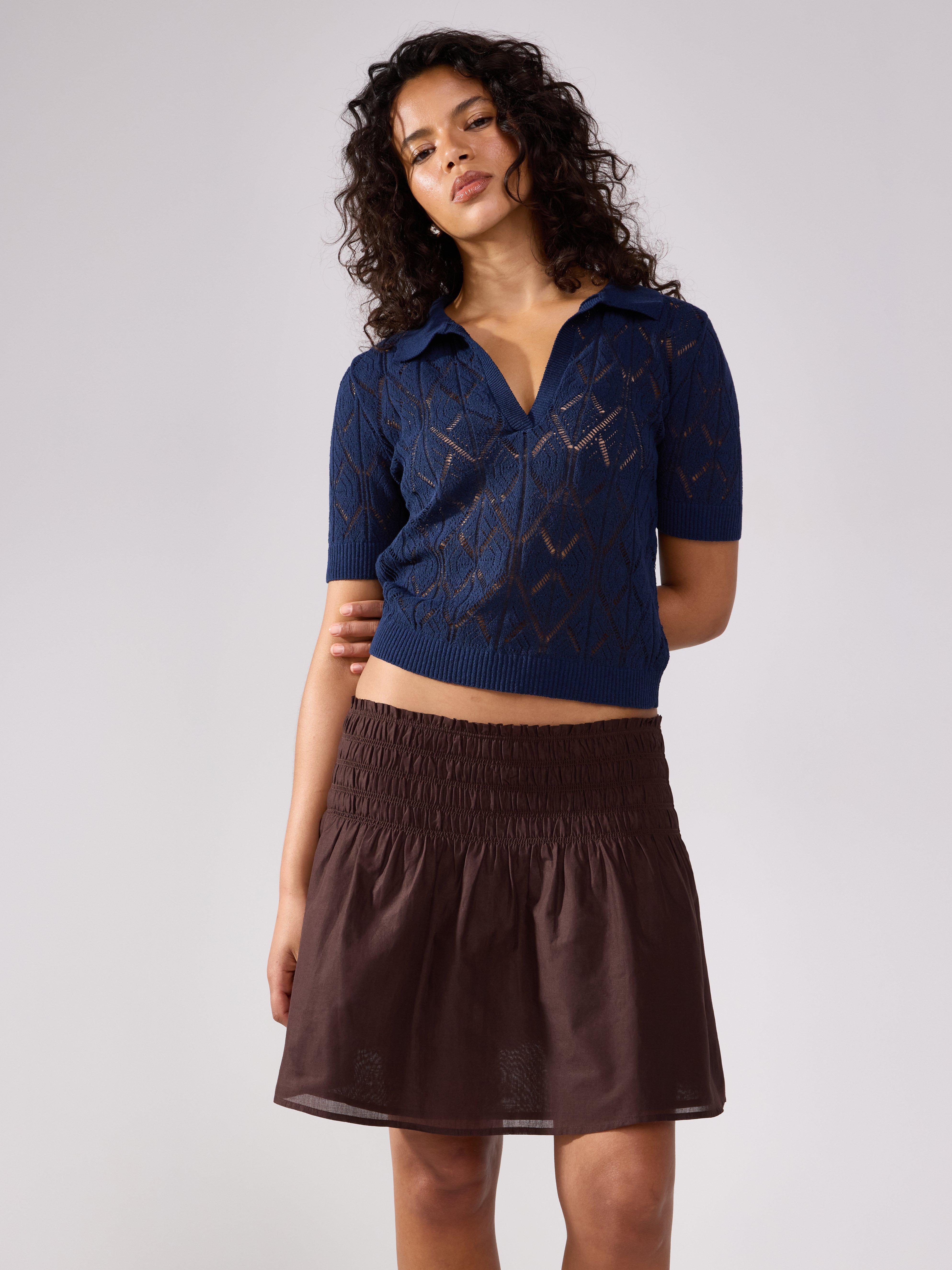 Pattern-knit top | Lindex