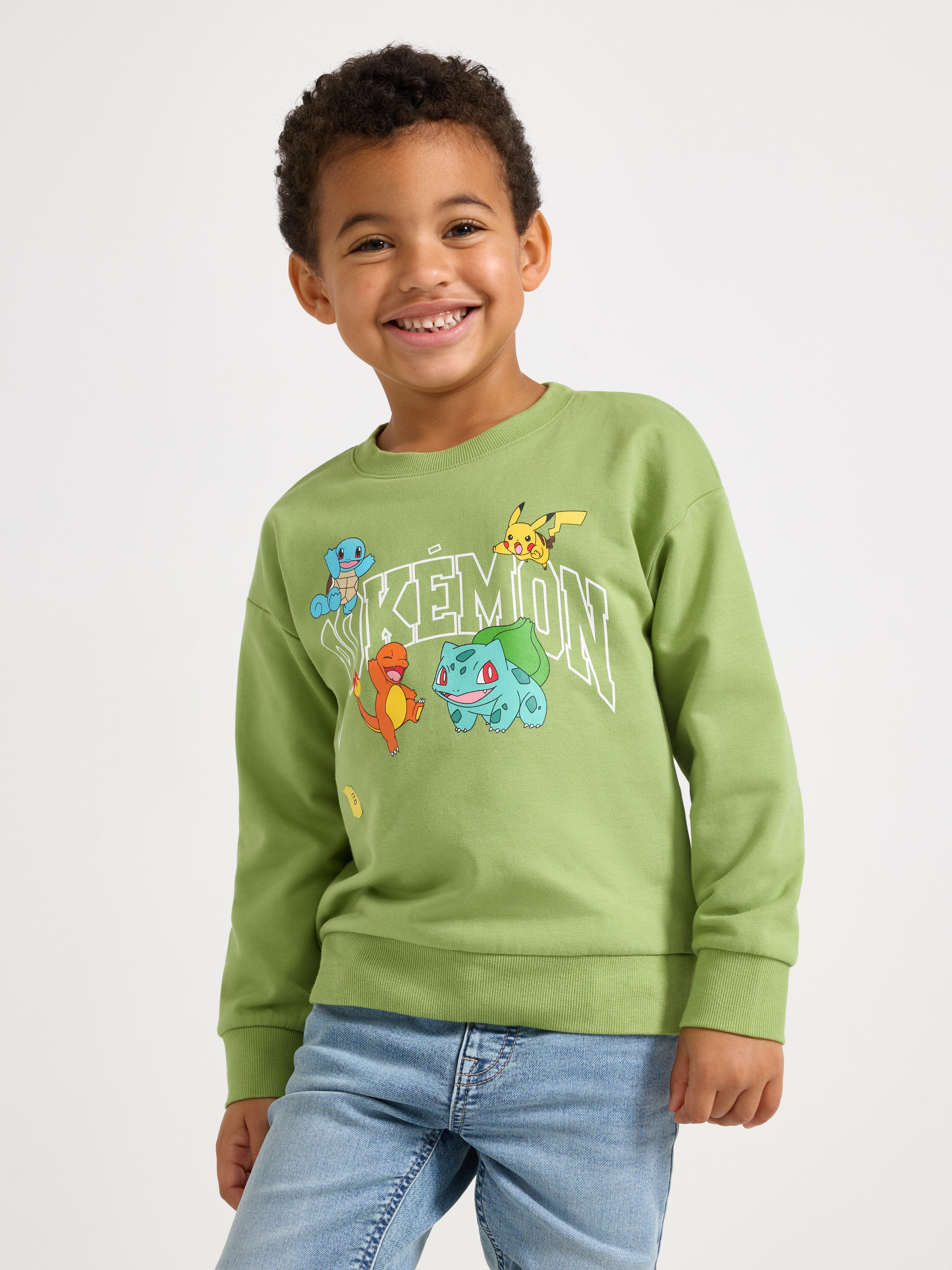 Pokémon sweatshirt med borstad insida | Lindex