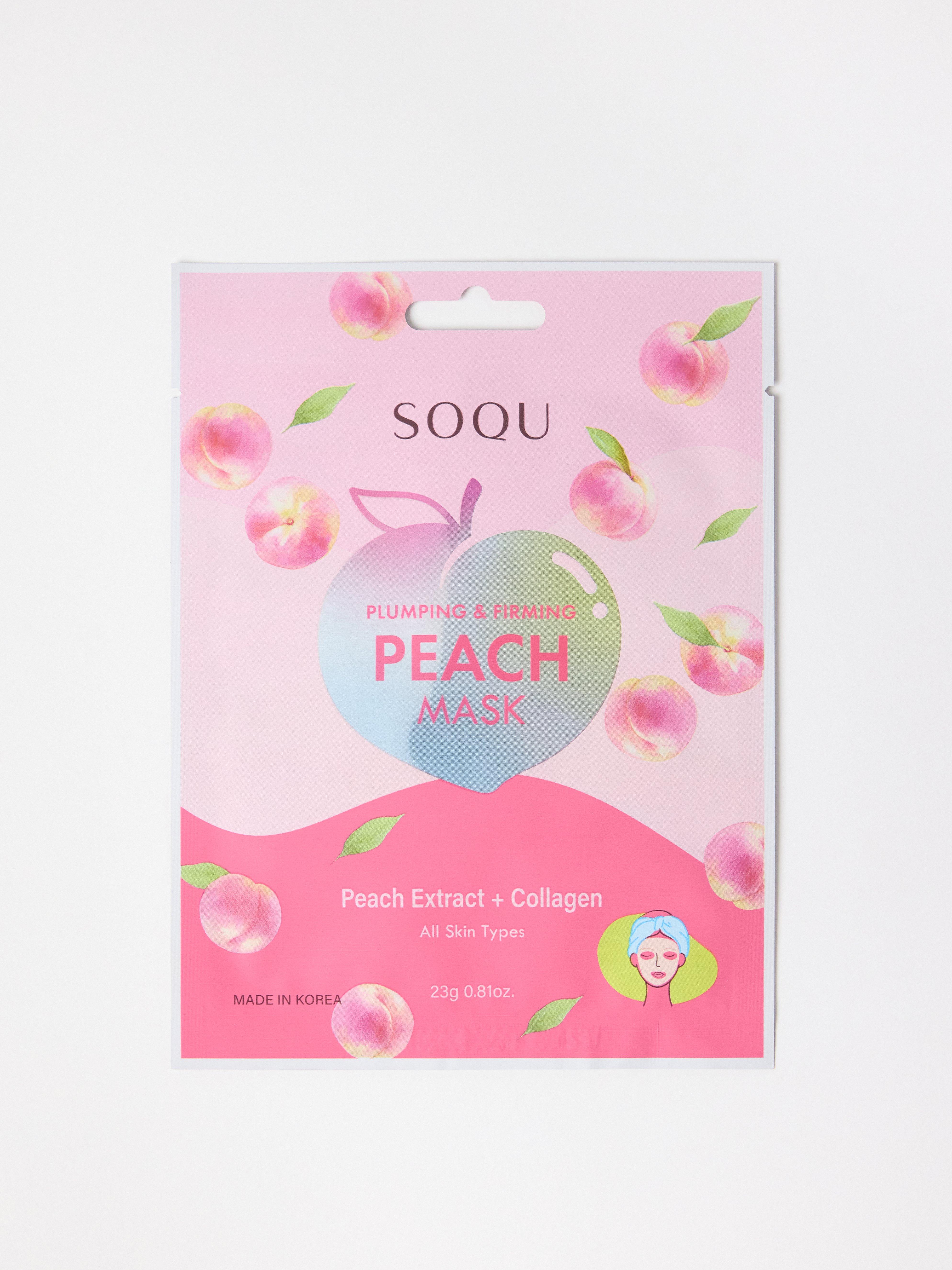 SOQU Peach Sheet Mask | Lindex