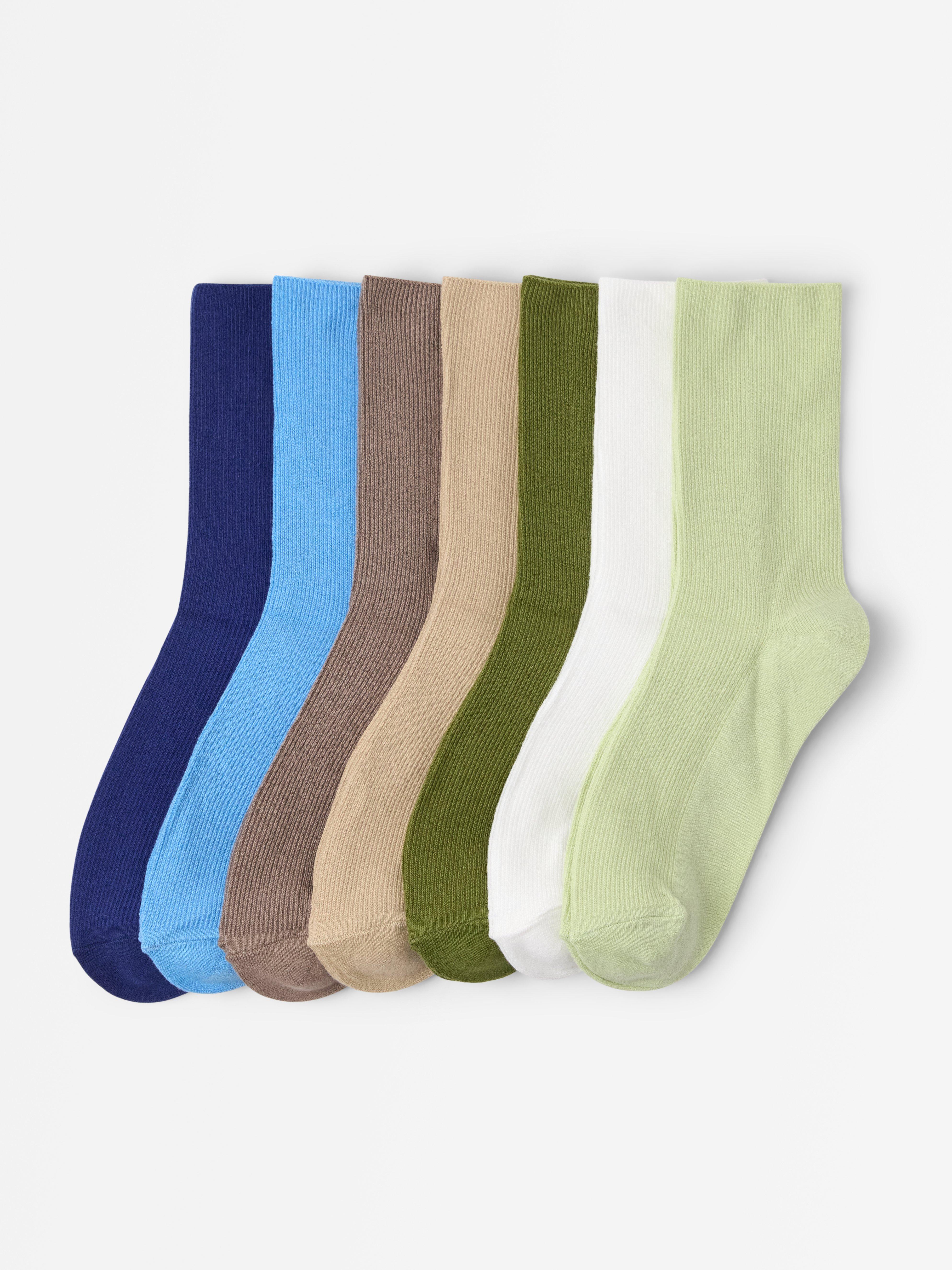 7-pack ribbed socks | Lindex