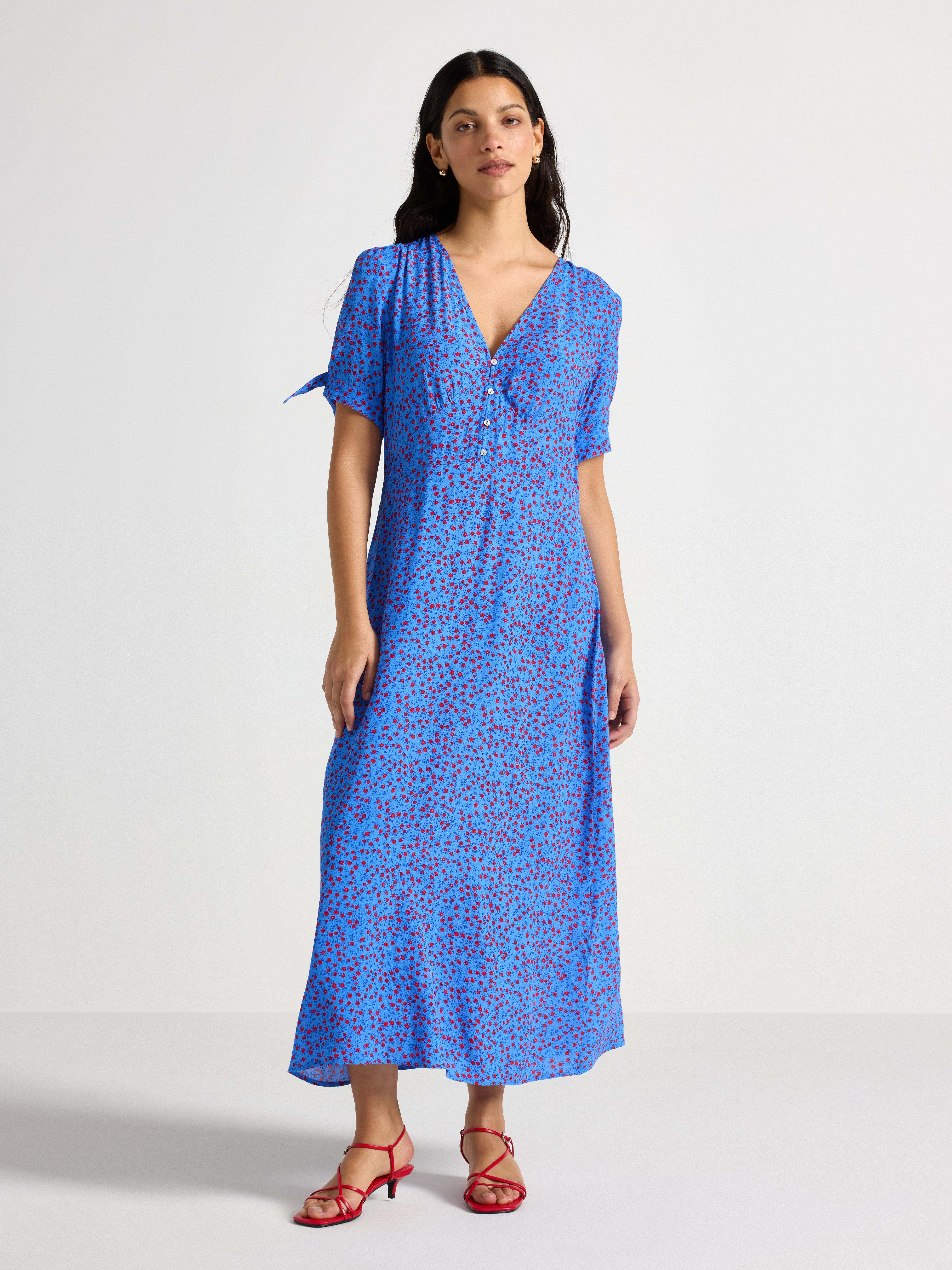 Patterned midi dress | Lindex