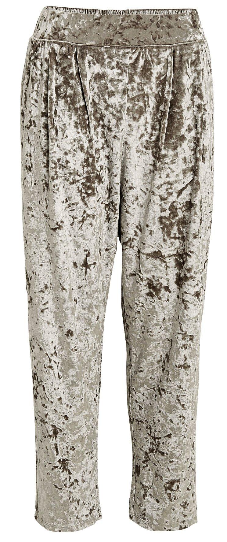 Byxa i krossad sammet | Lindex