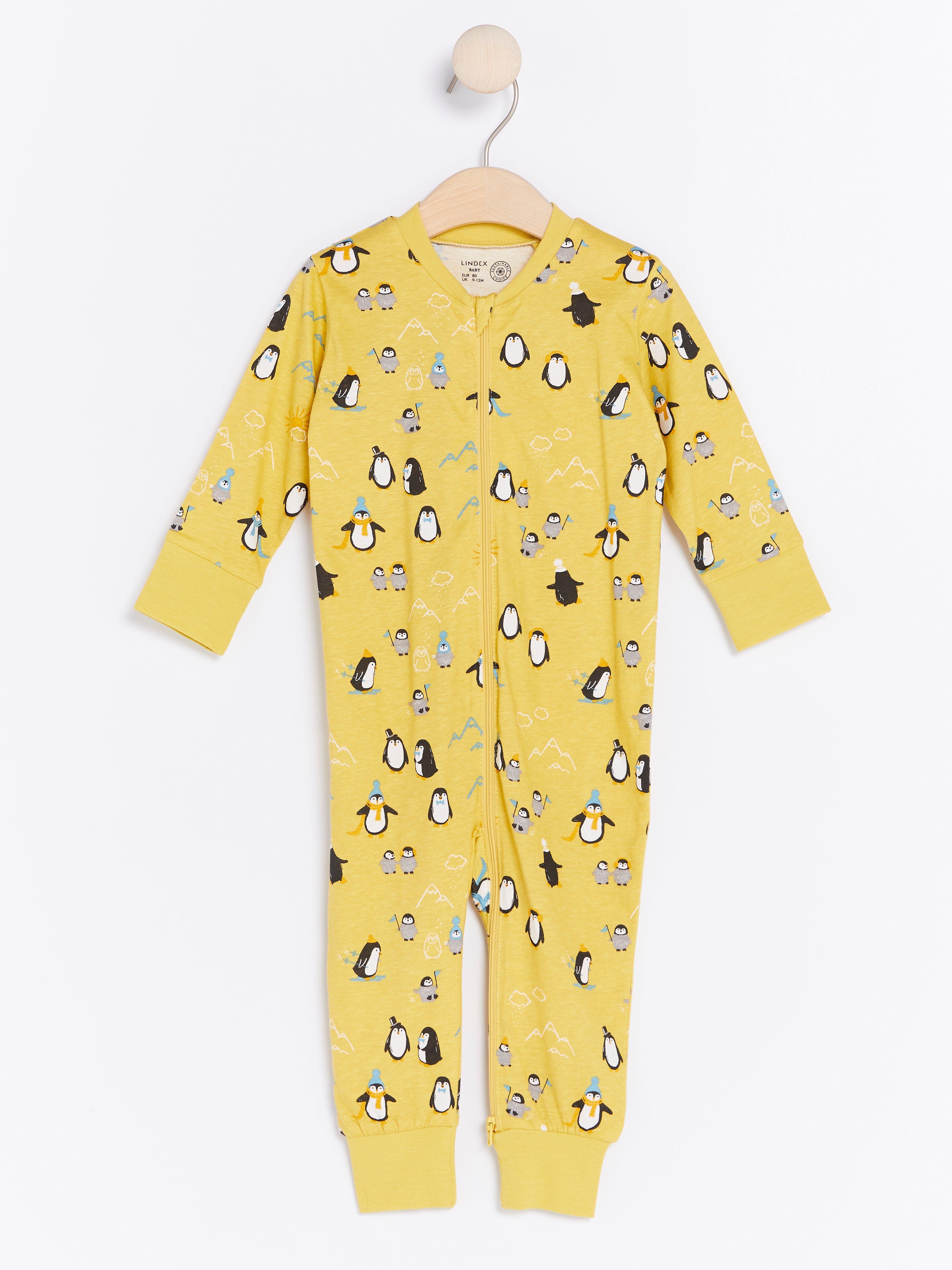 Yellow Pyjamas with Penguins | Lindex