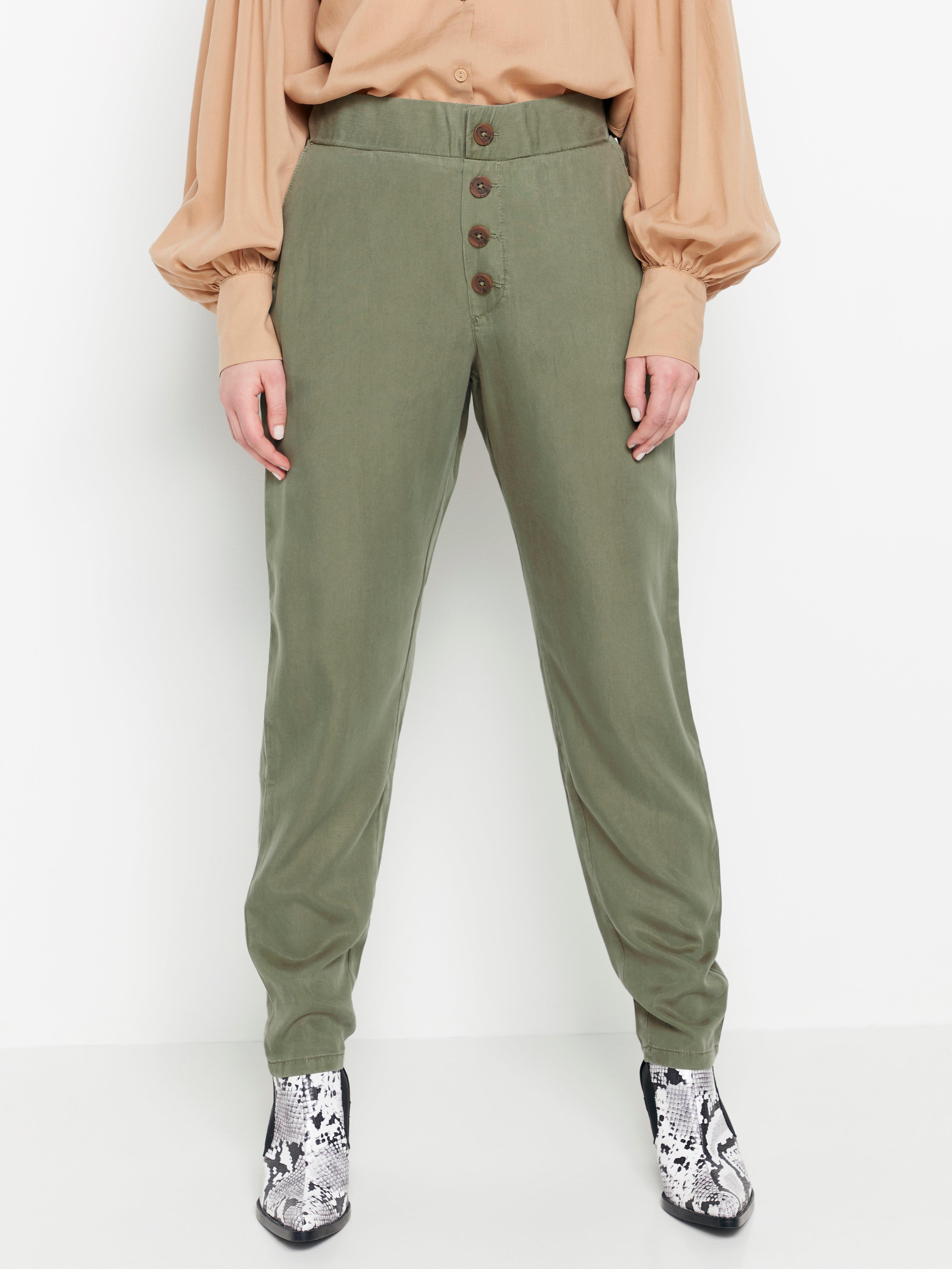 AVA Tapered Trousers in Lyocell | Lindex