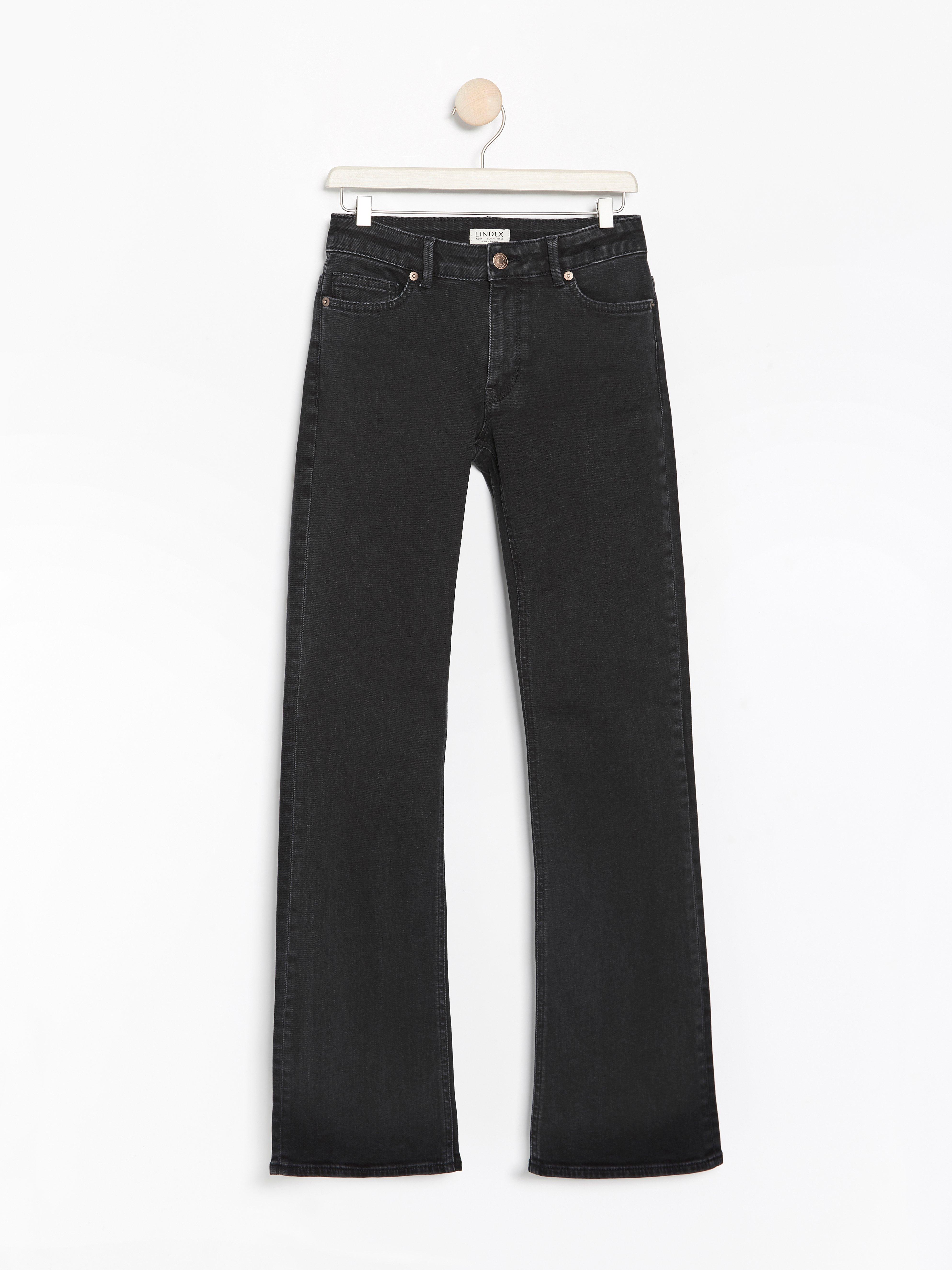 Svart KAREN-jeans med sleng | Lindex