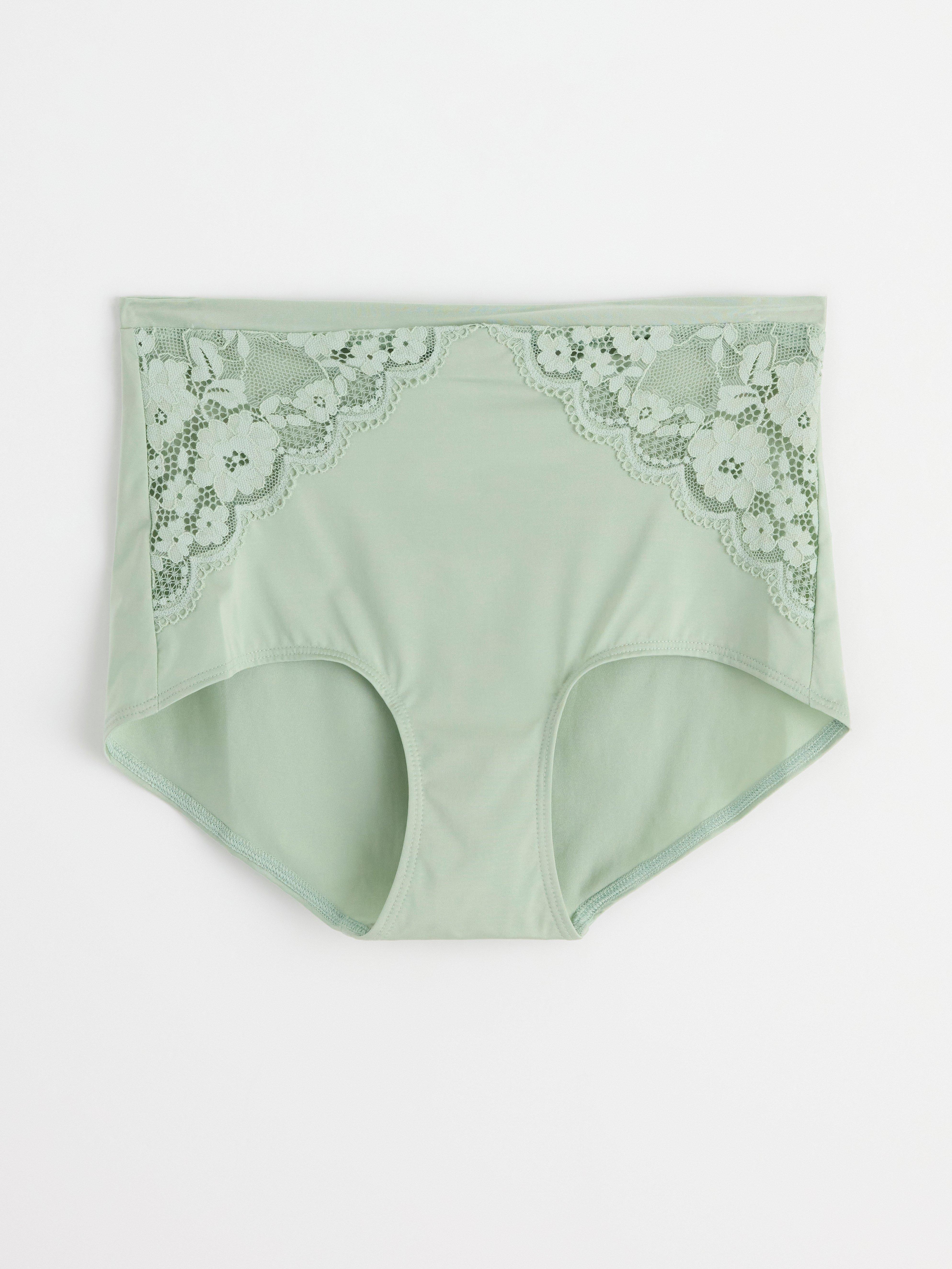 High waist brief with lace | Lindex