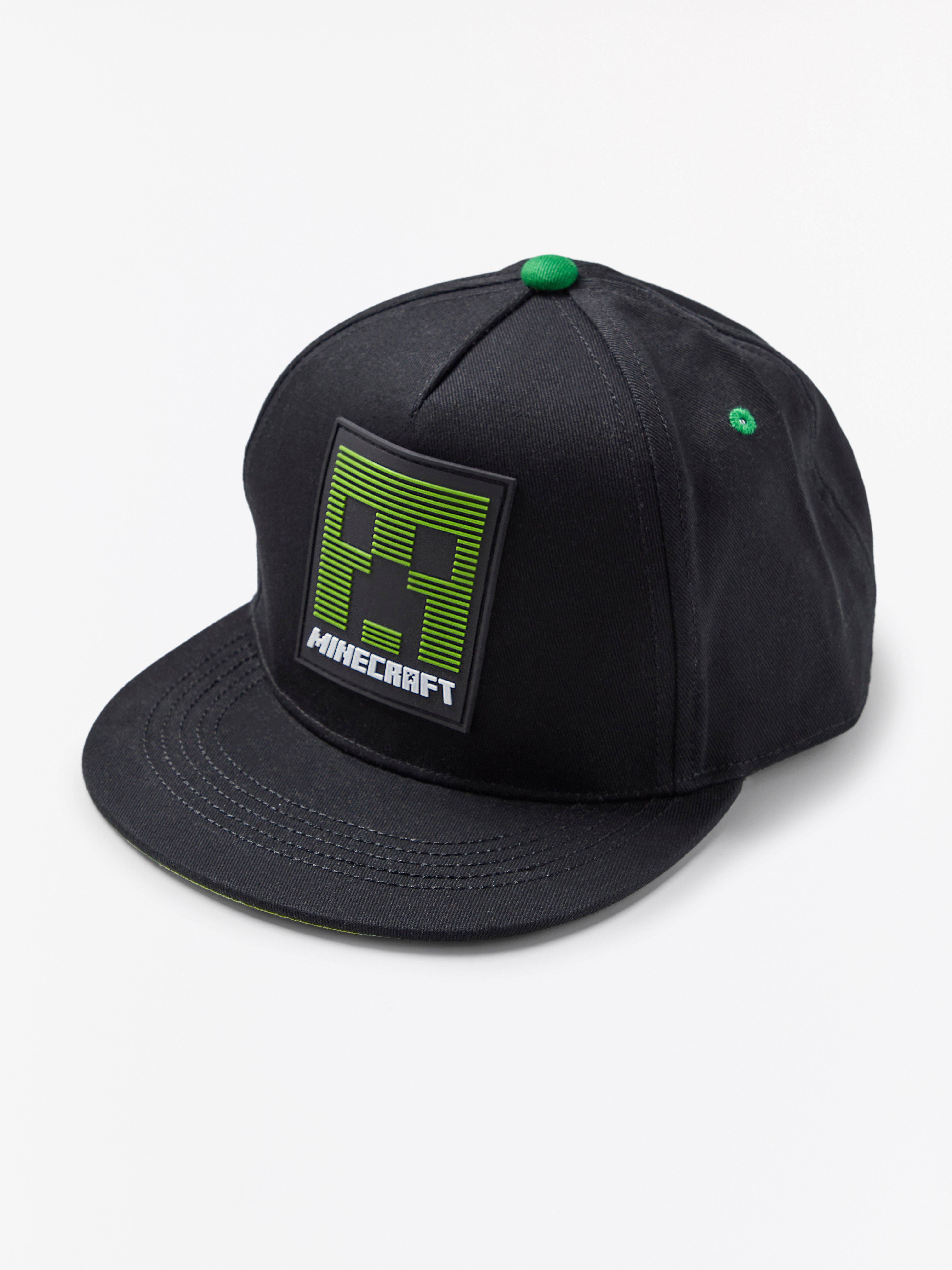 Svart flap peak-keps med Minecraft-motiv | Lindex