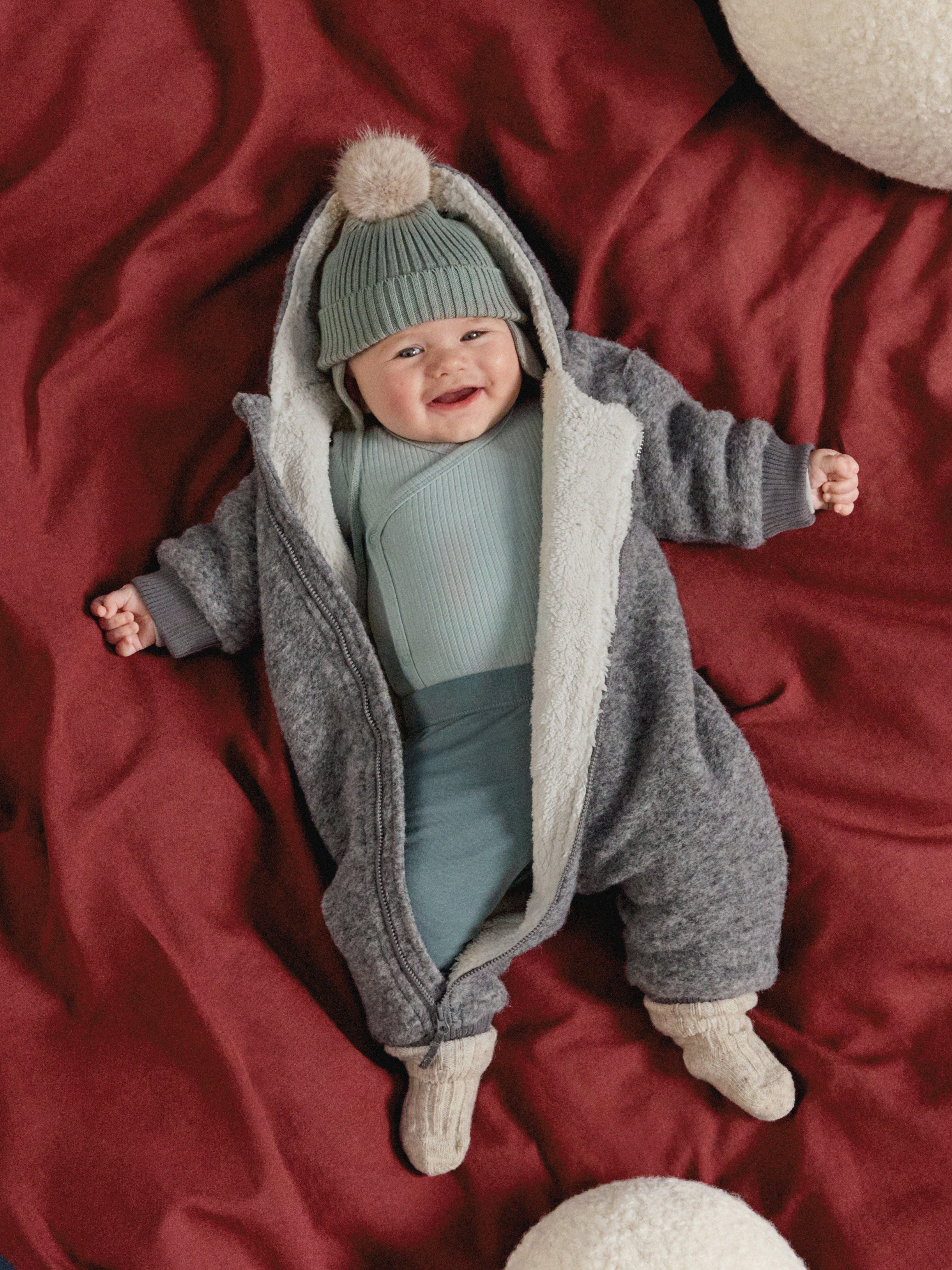 Grey wool blend overall | Lindex