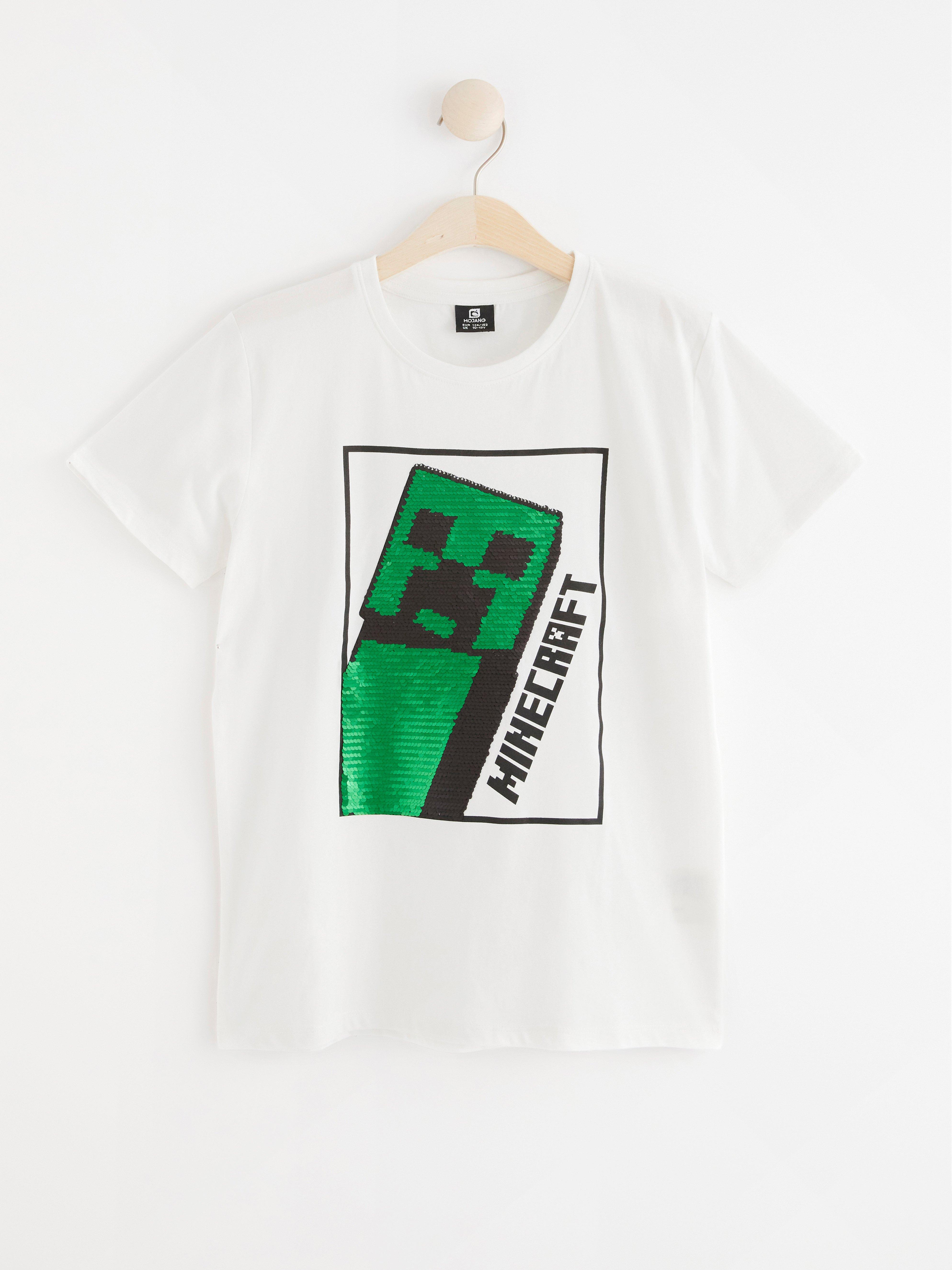T-shirt med Minecraft-tryck och vändbara paljetter | Lindex