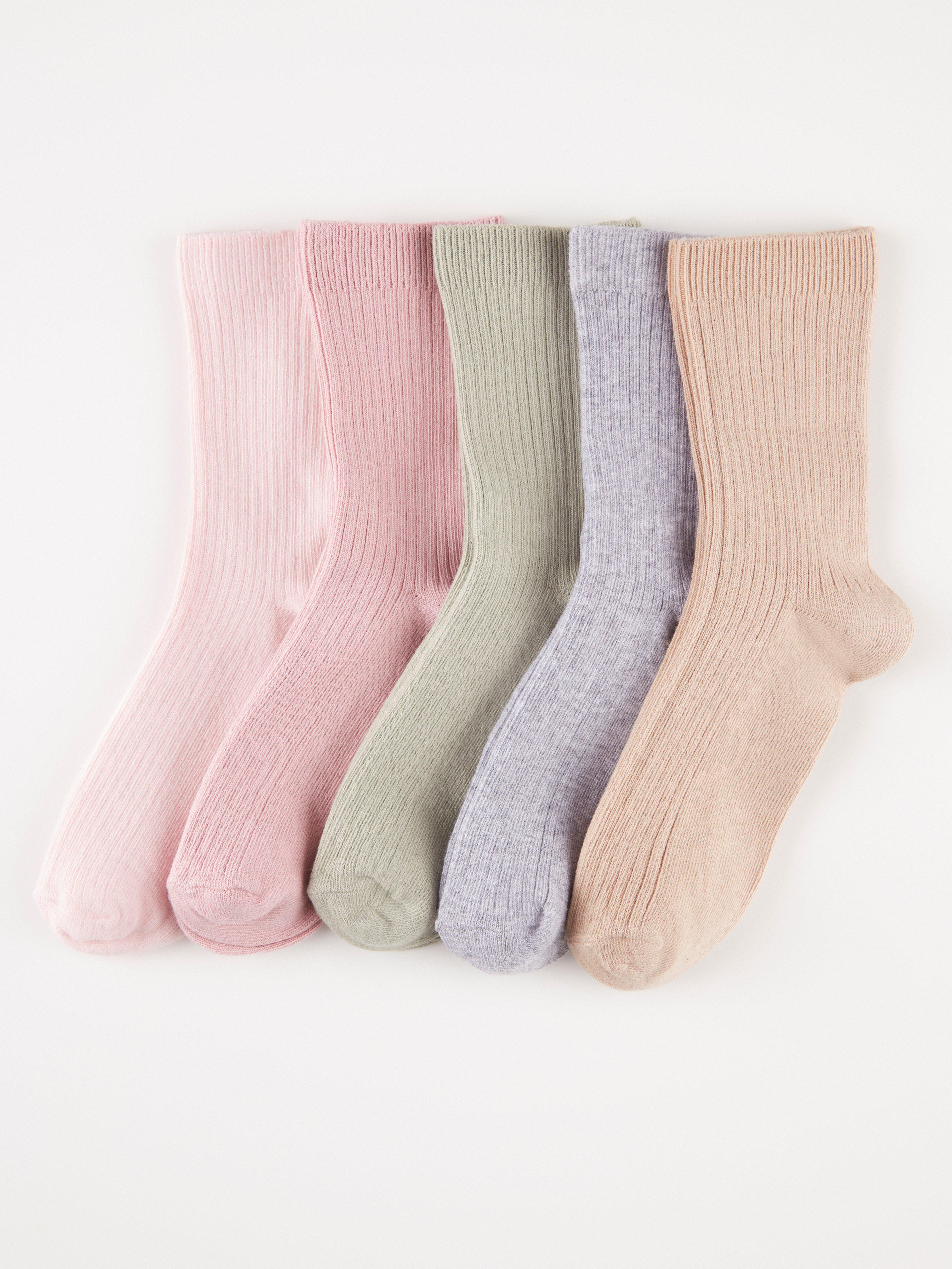 5-pack ribbade strumpor | Lindex