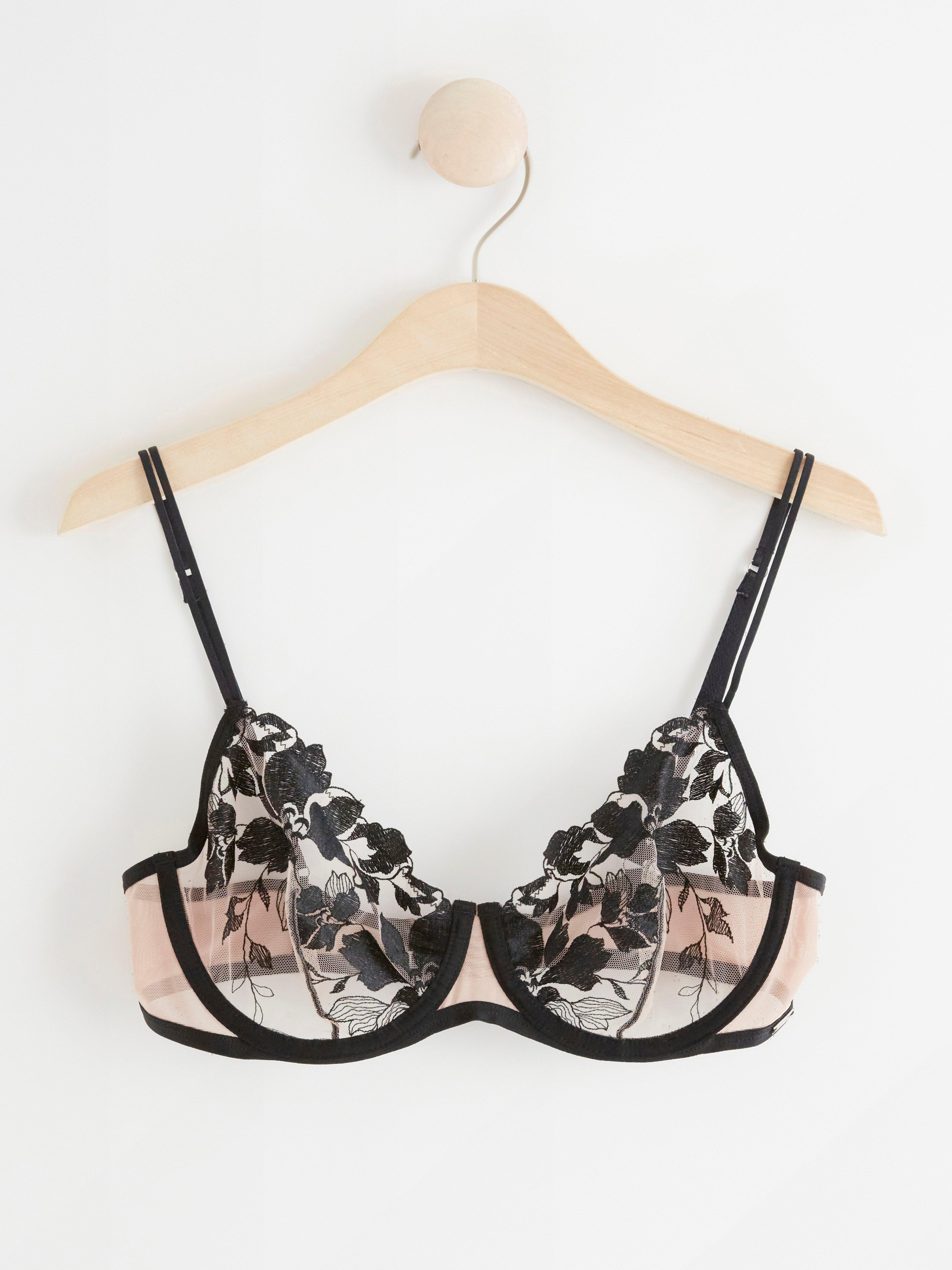 Unpadded bra with lace | Lindex