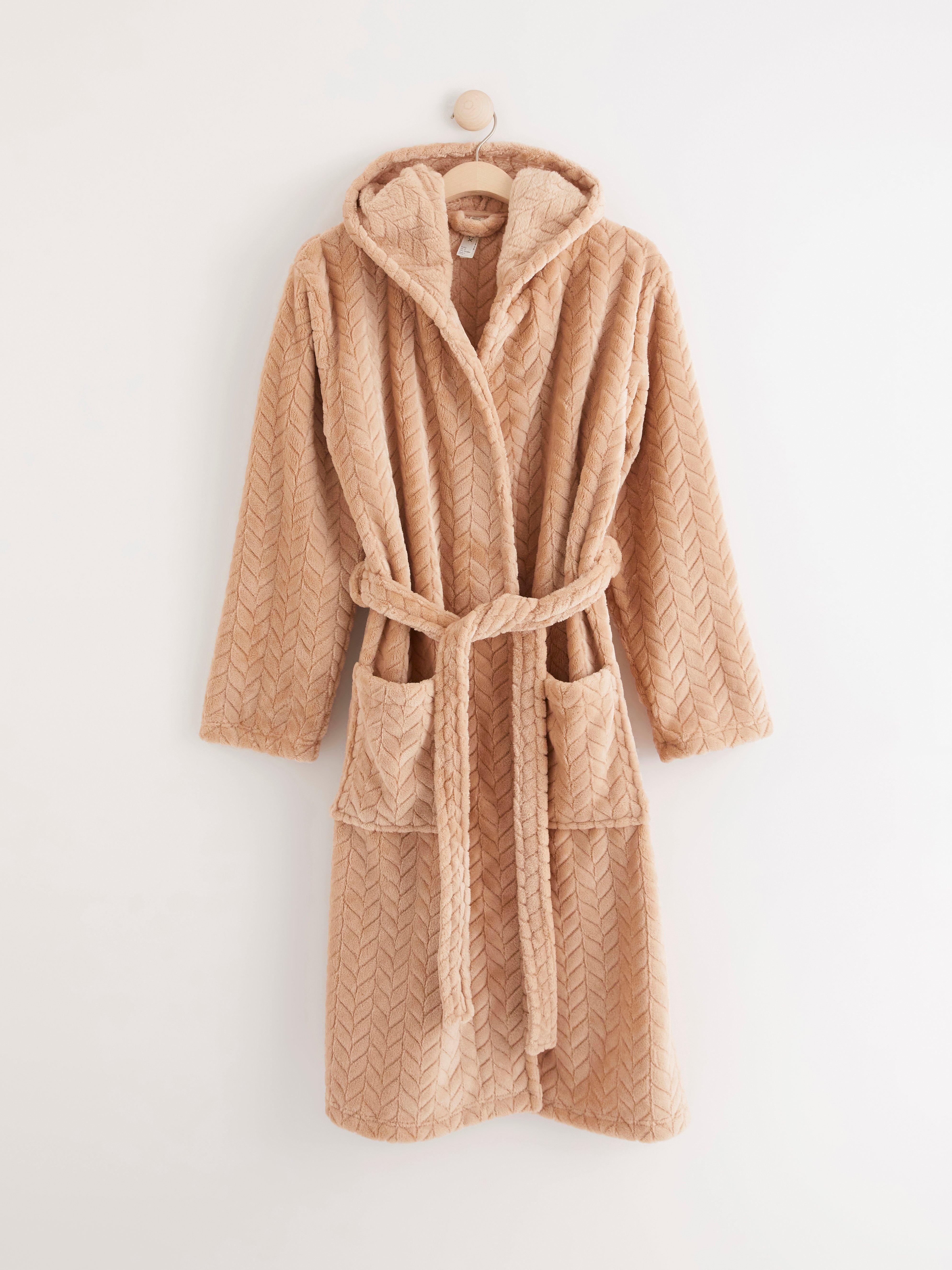 Morgonrock i fleece | Lindex