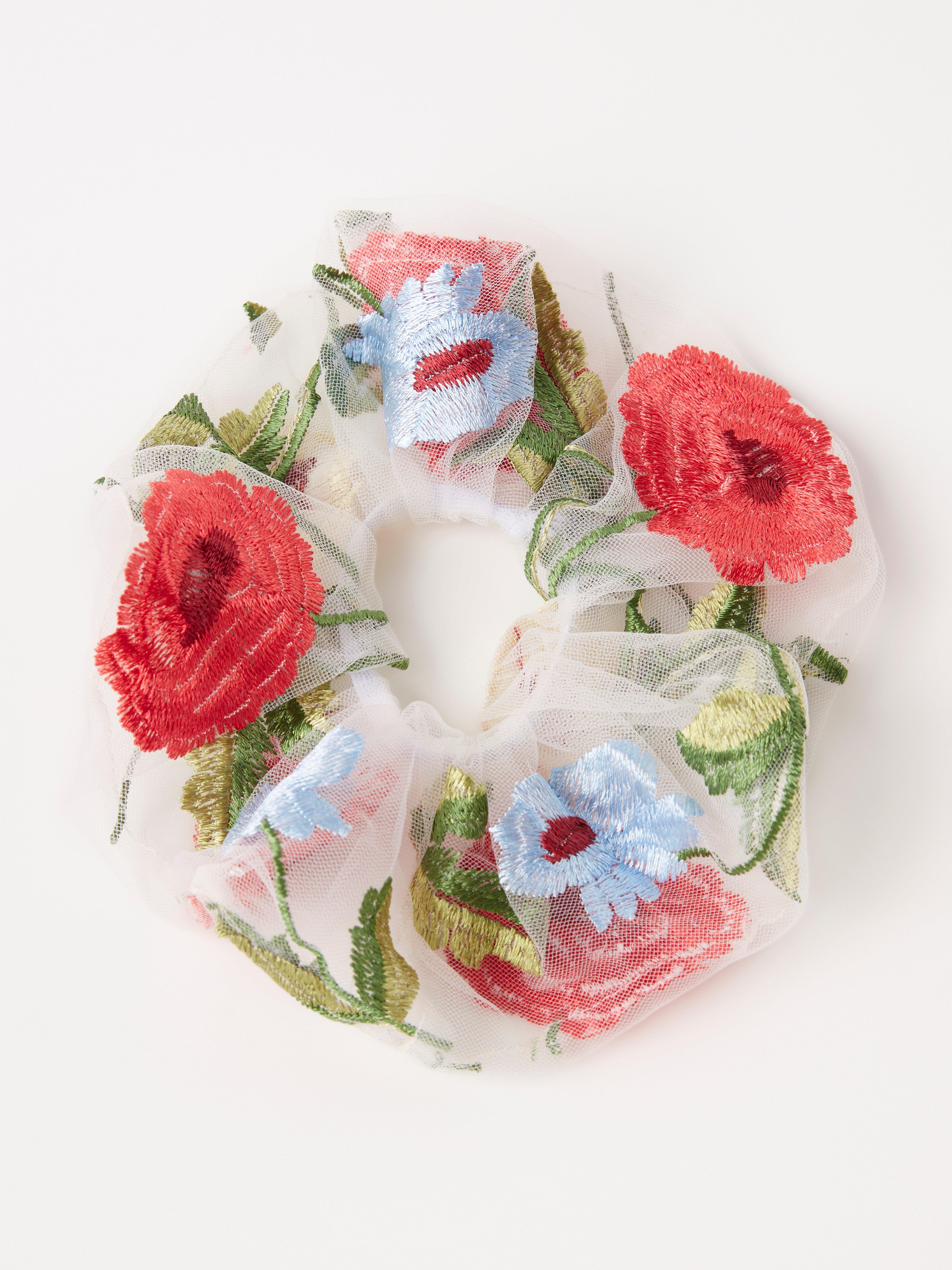 Embroidered scrunchie | Lindex