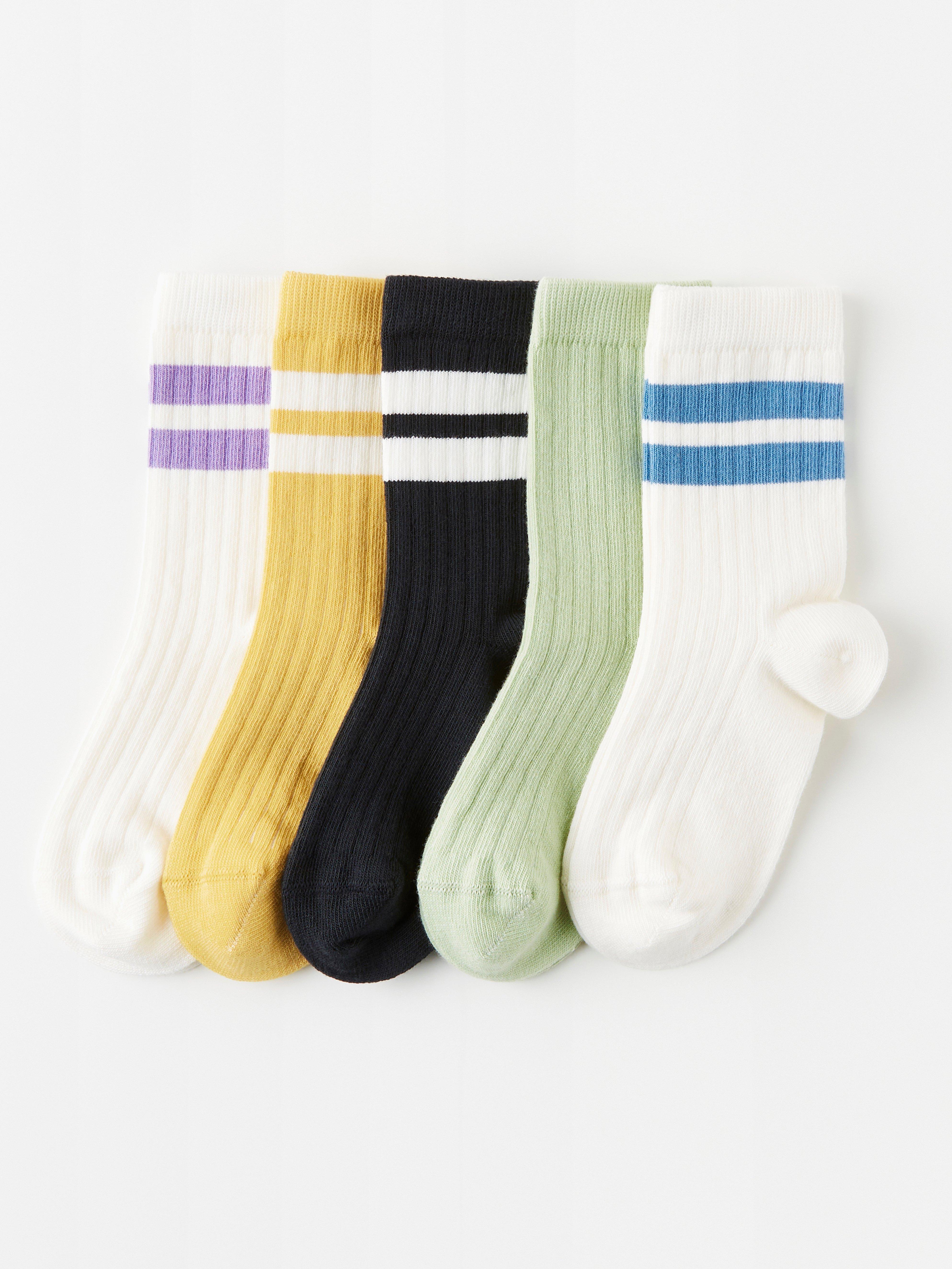 5-pack ribbed socks | Lindex