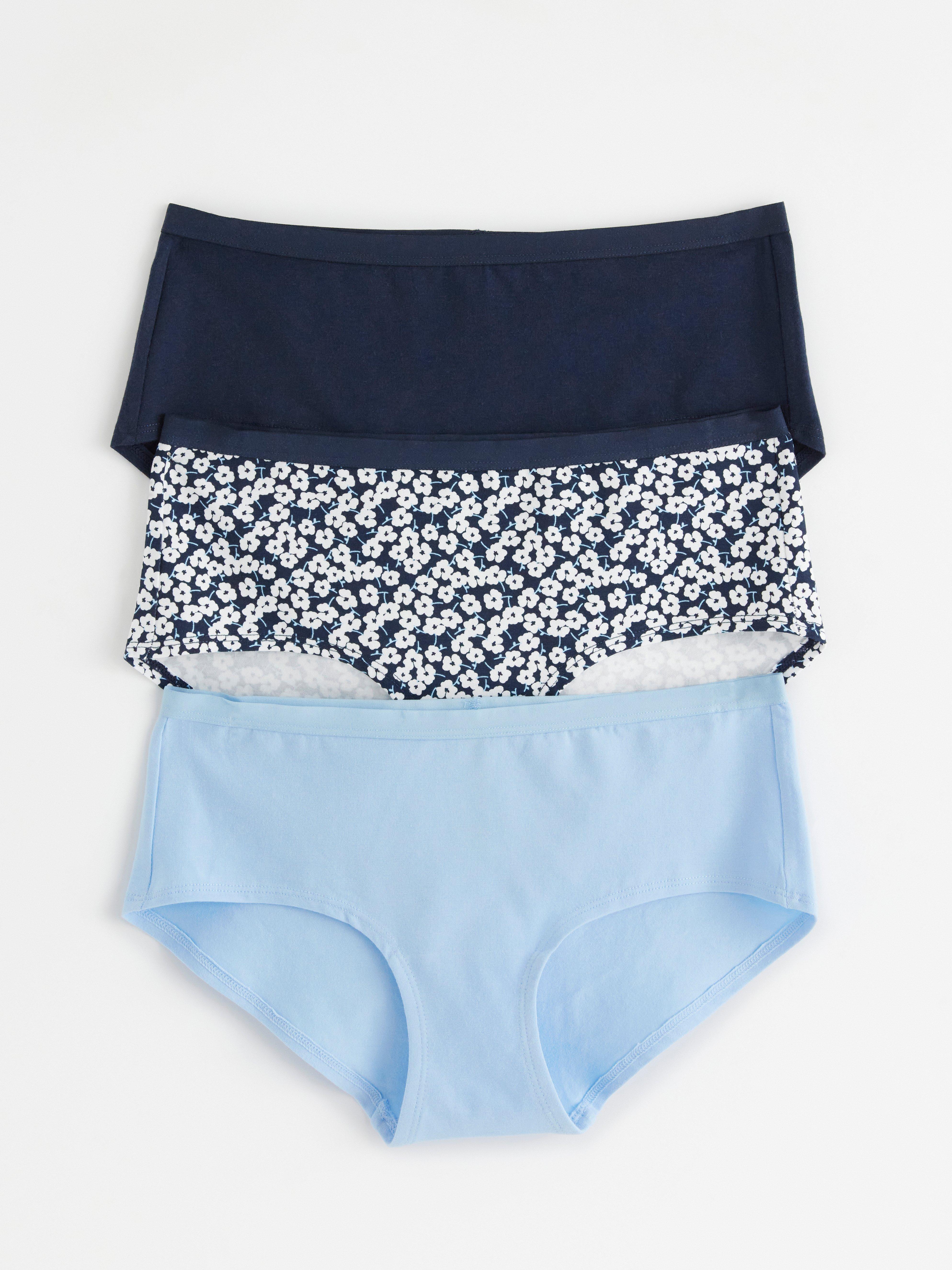 3-pack trosor med normalhög midja | Lindex