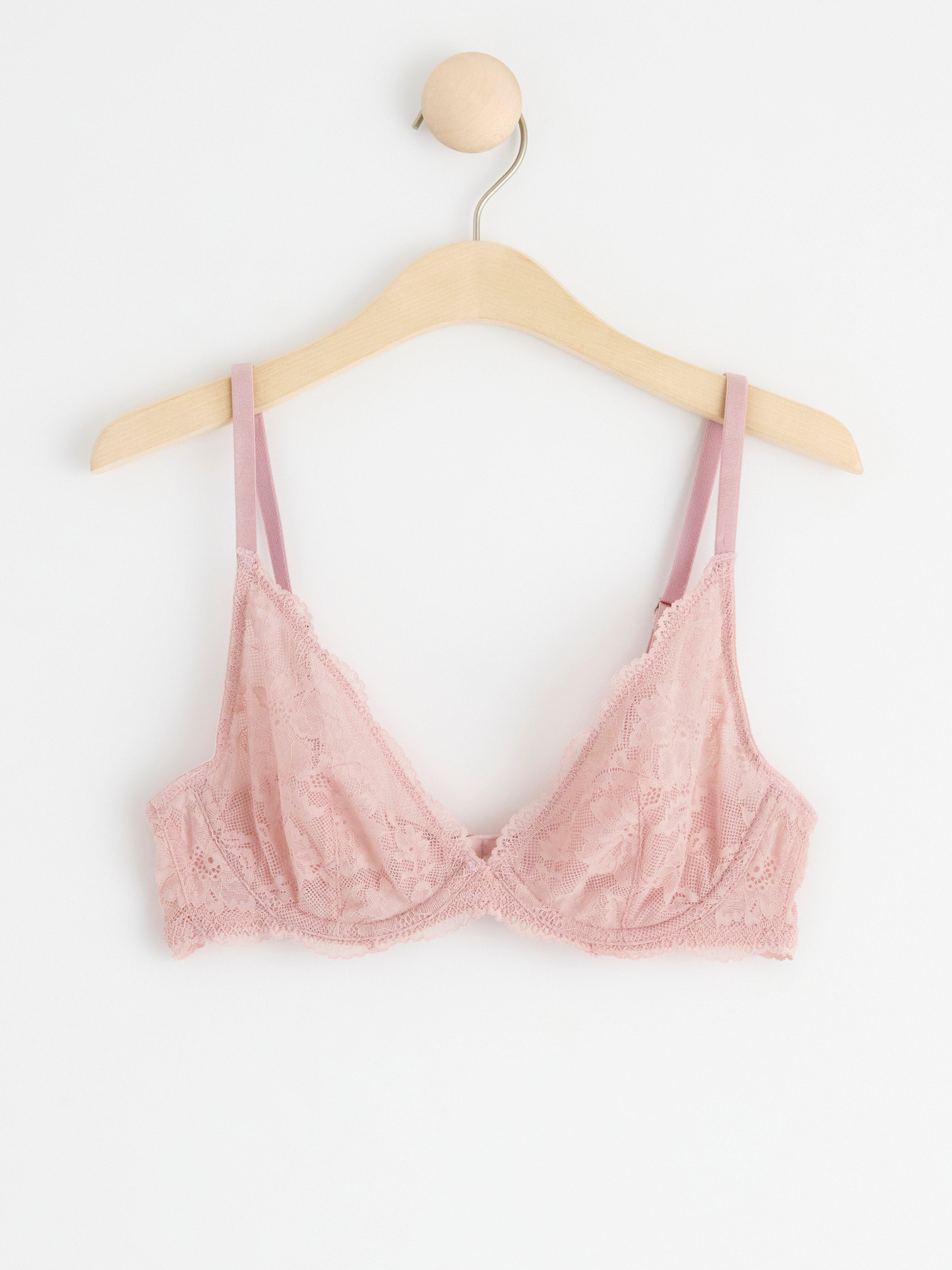 Unpadded bra with lace | Lindex