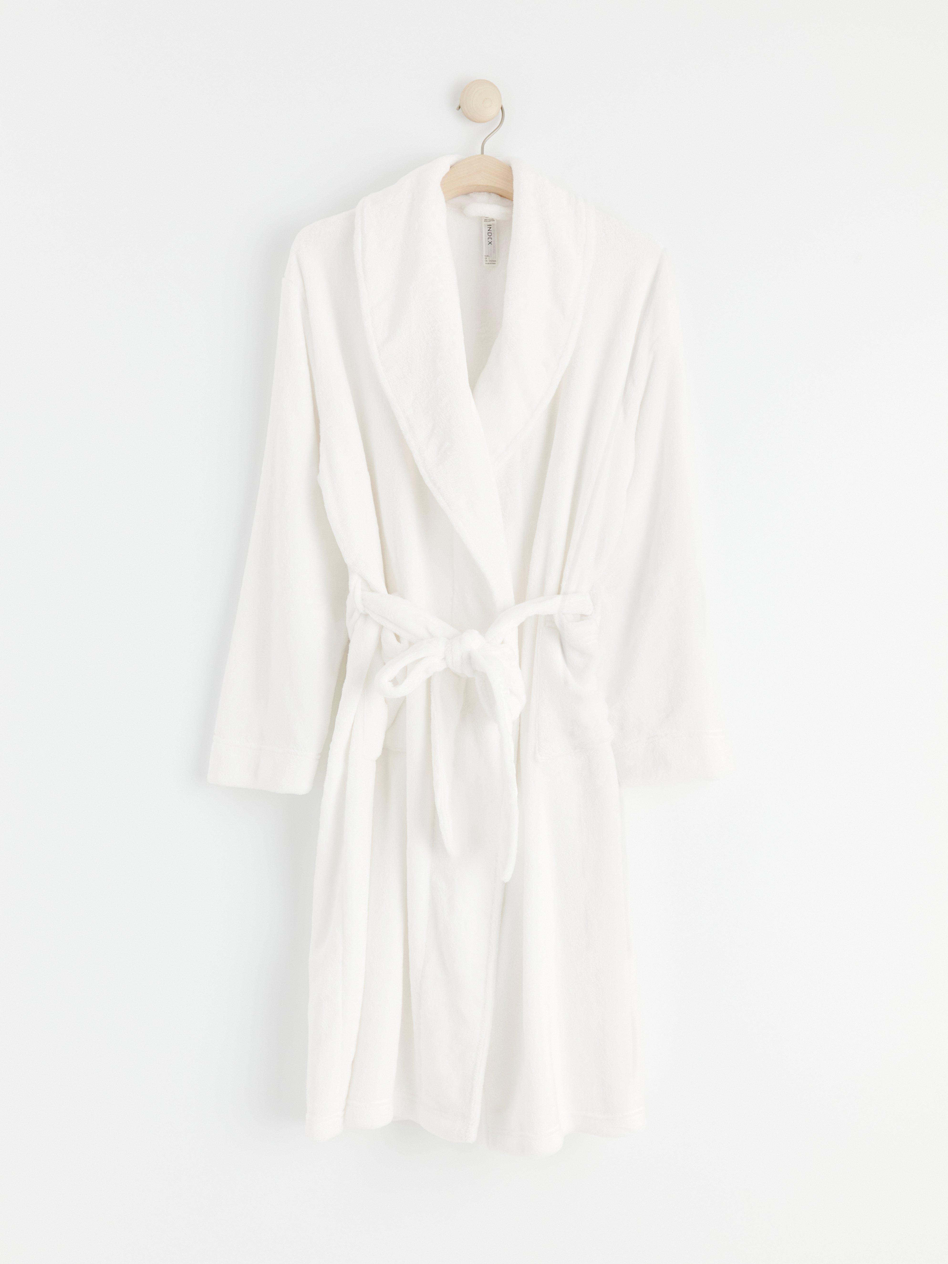 Morgonrock i fleece | Lindex