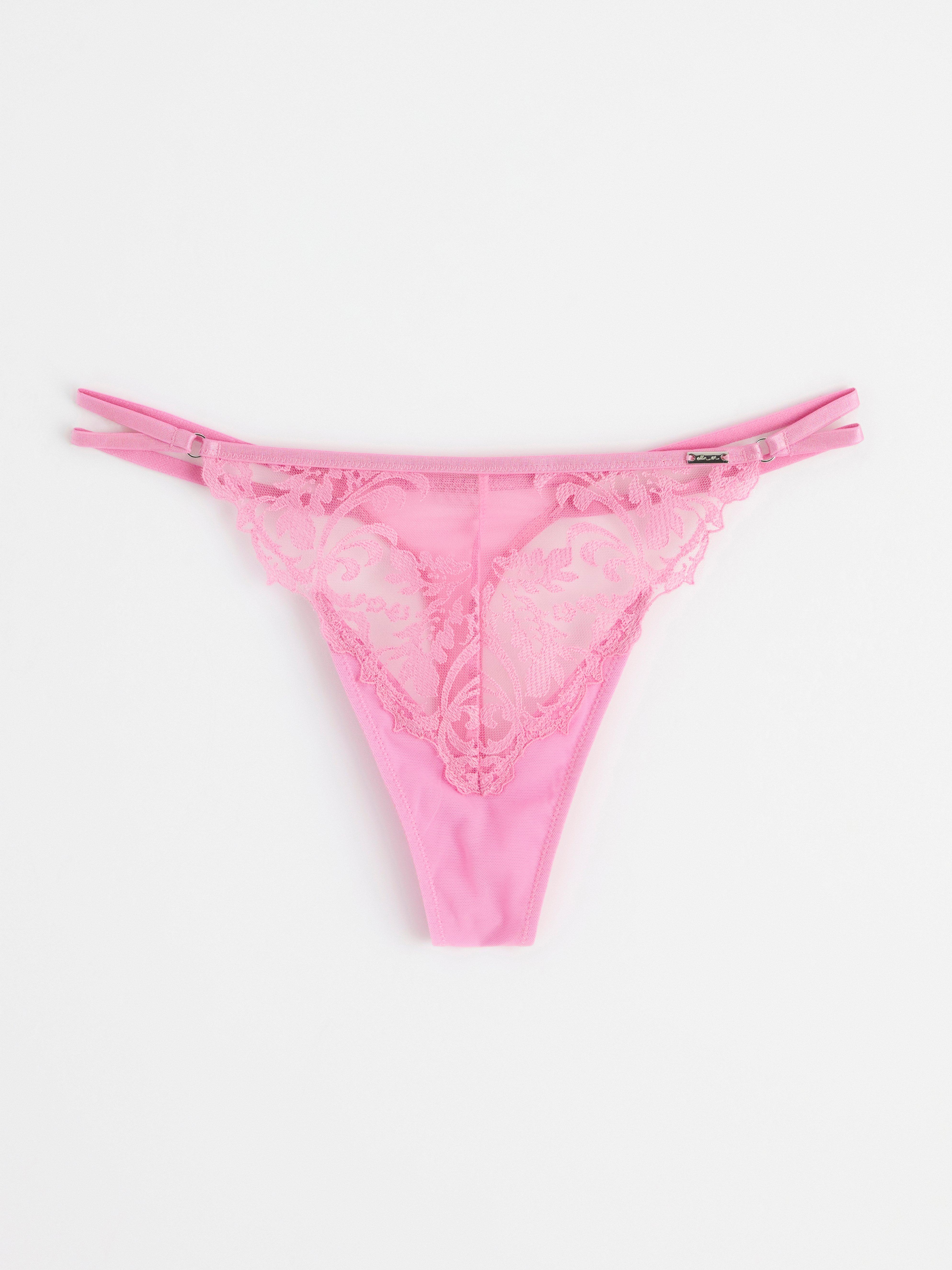 ella m – Stringtruse med lavt liv og blonder | Lindex