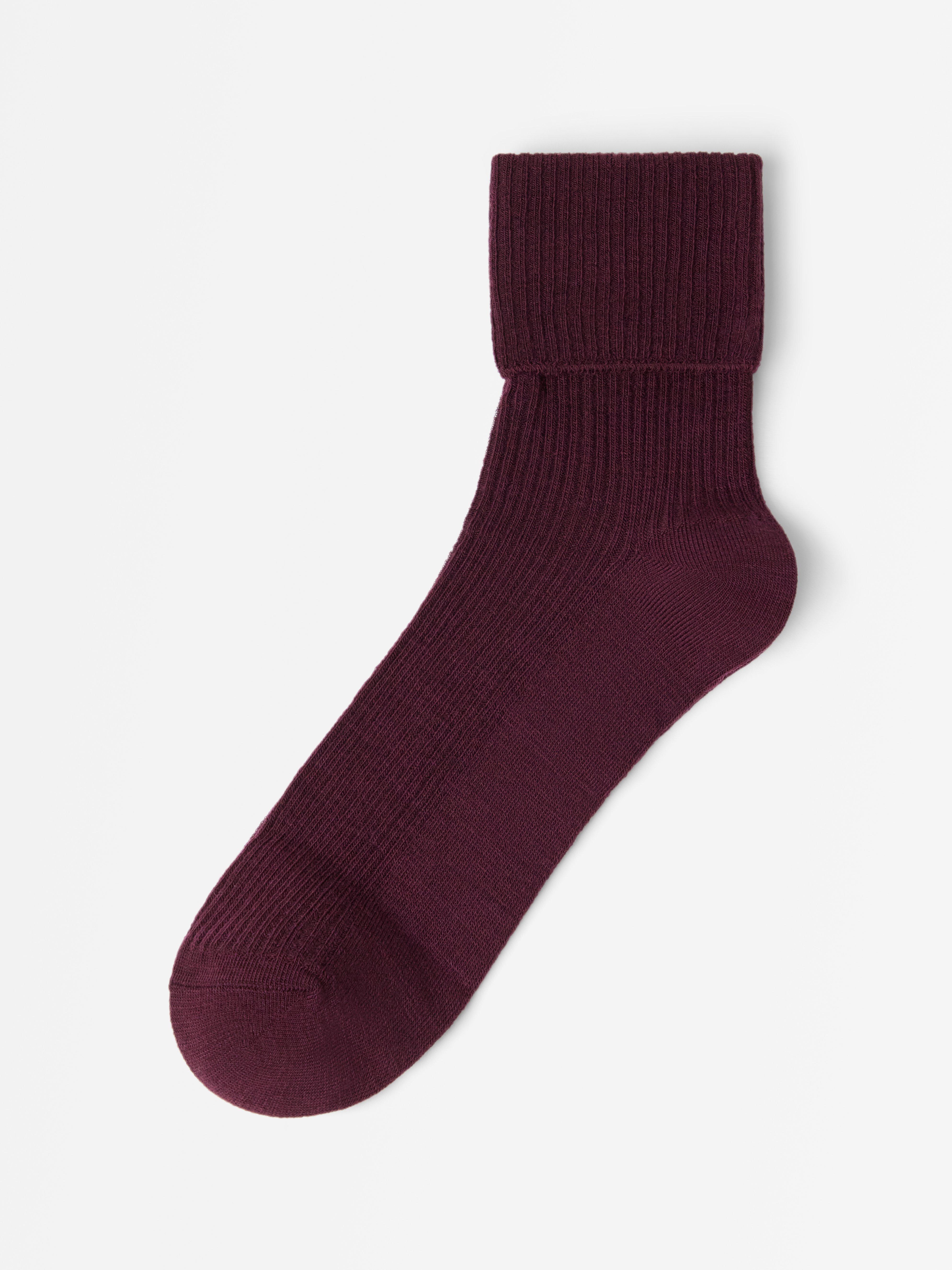 Ribbed merino wool socks | Lindex