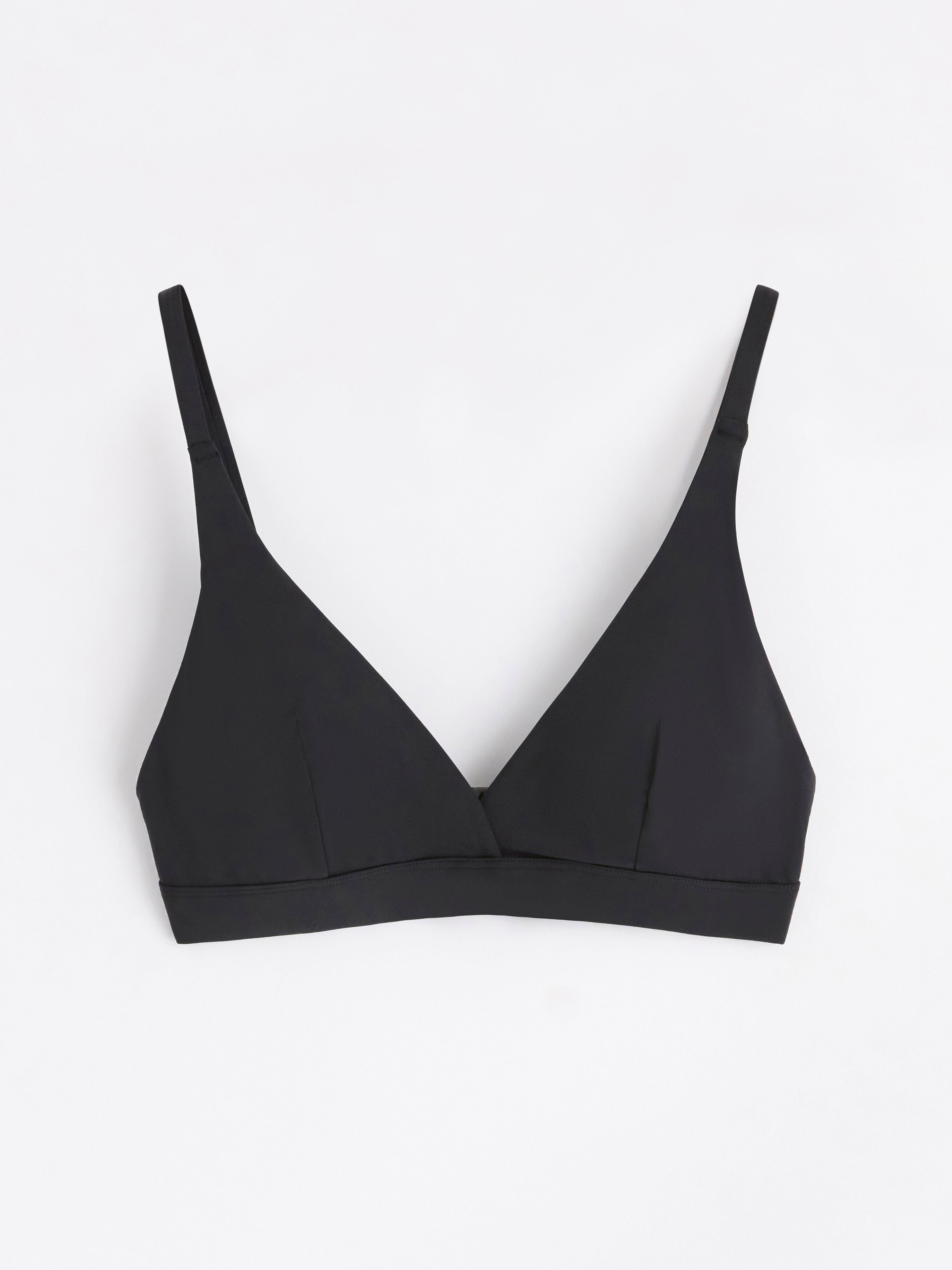 Vattert trekantet bikini-bh | Lindex