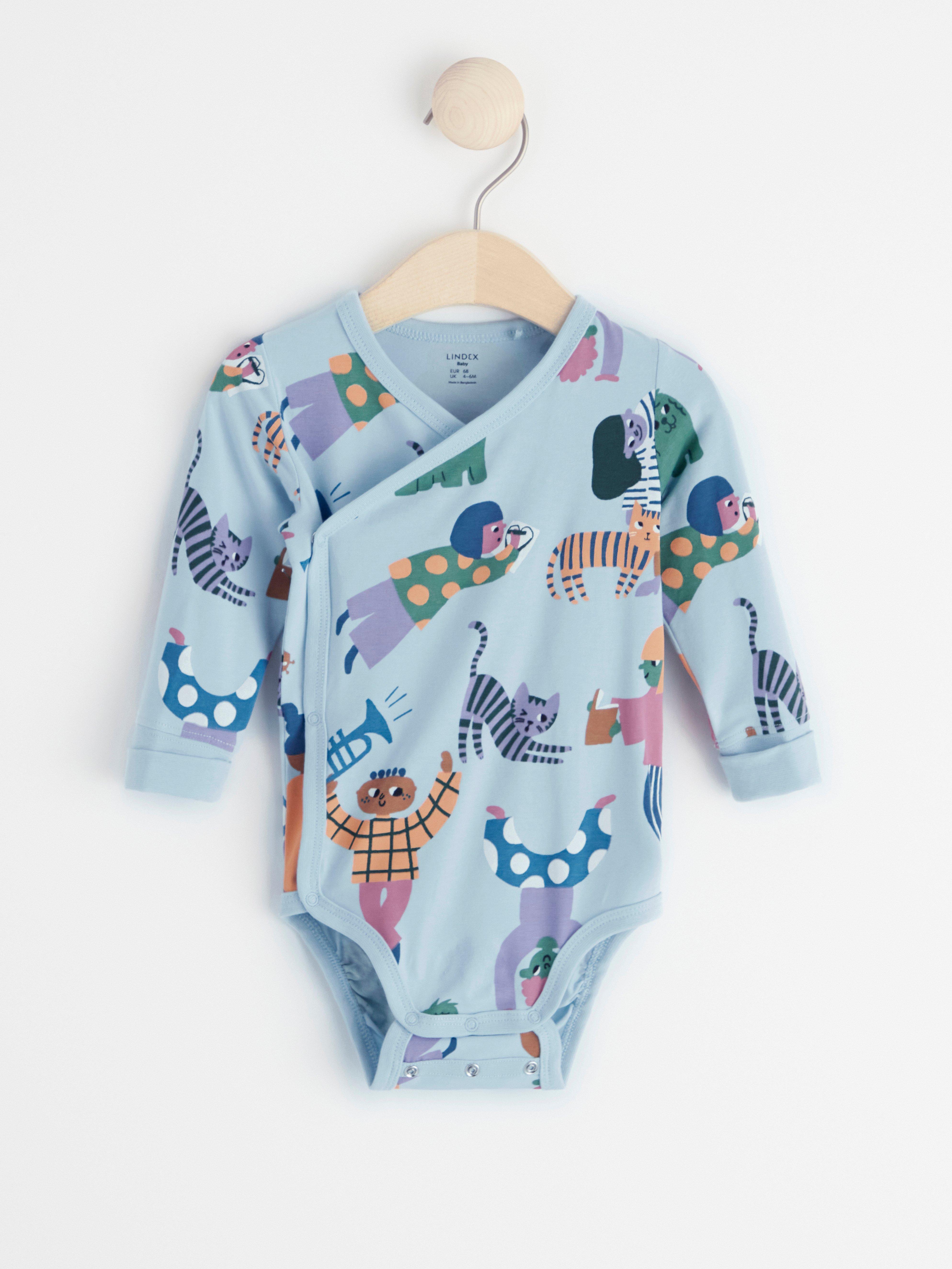 Wrap bodysuit with people | Lindex