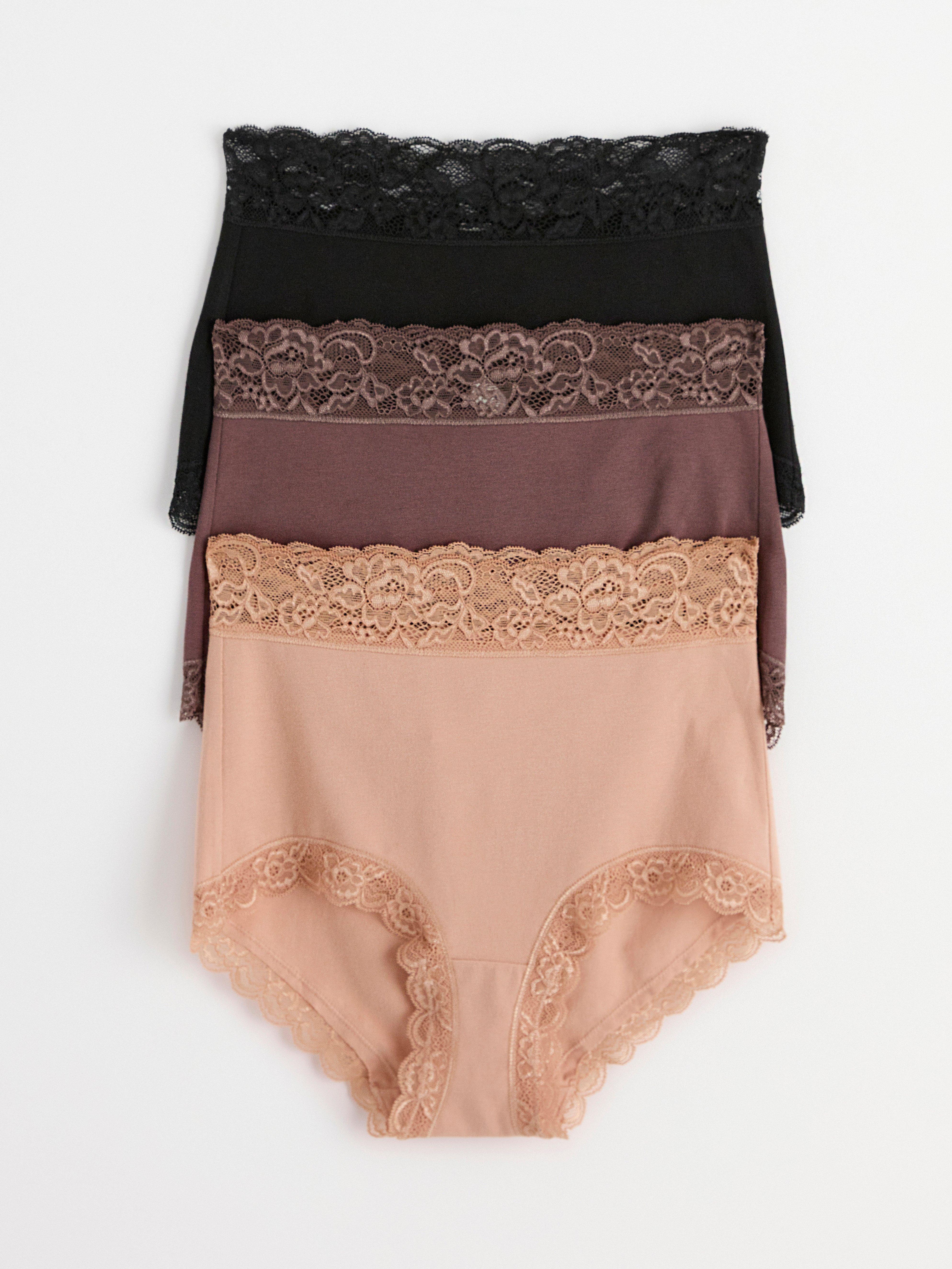 3-pack high waist trosor | Lindex