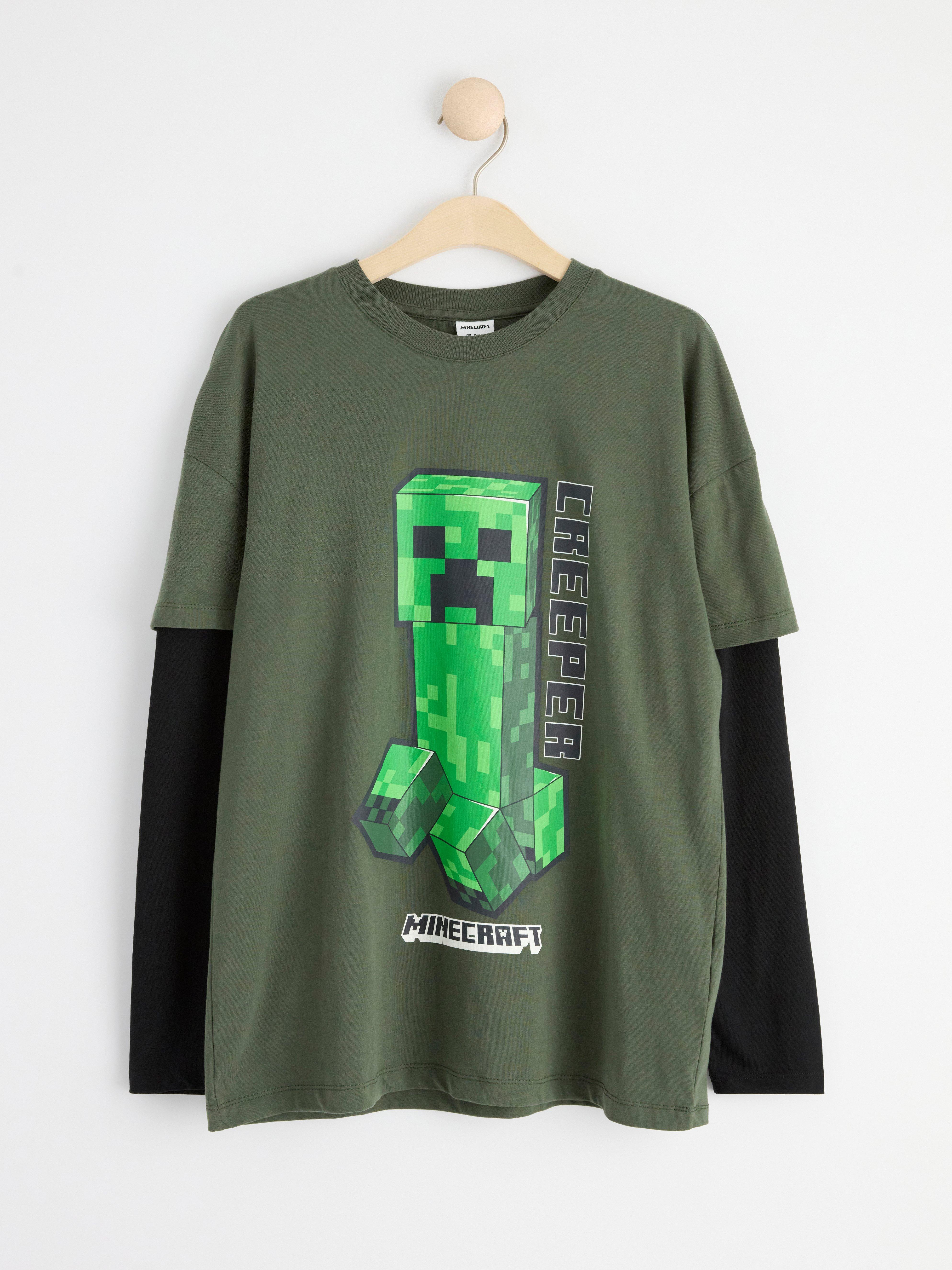 T-shirt med dubbel ärm och Minecraft | Lindex
