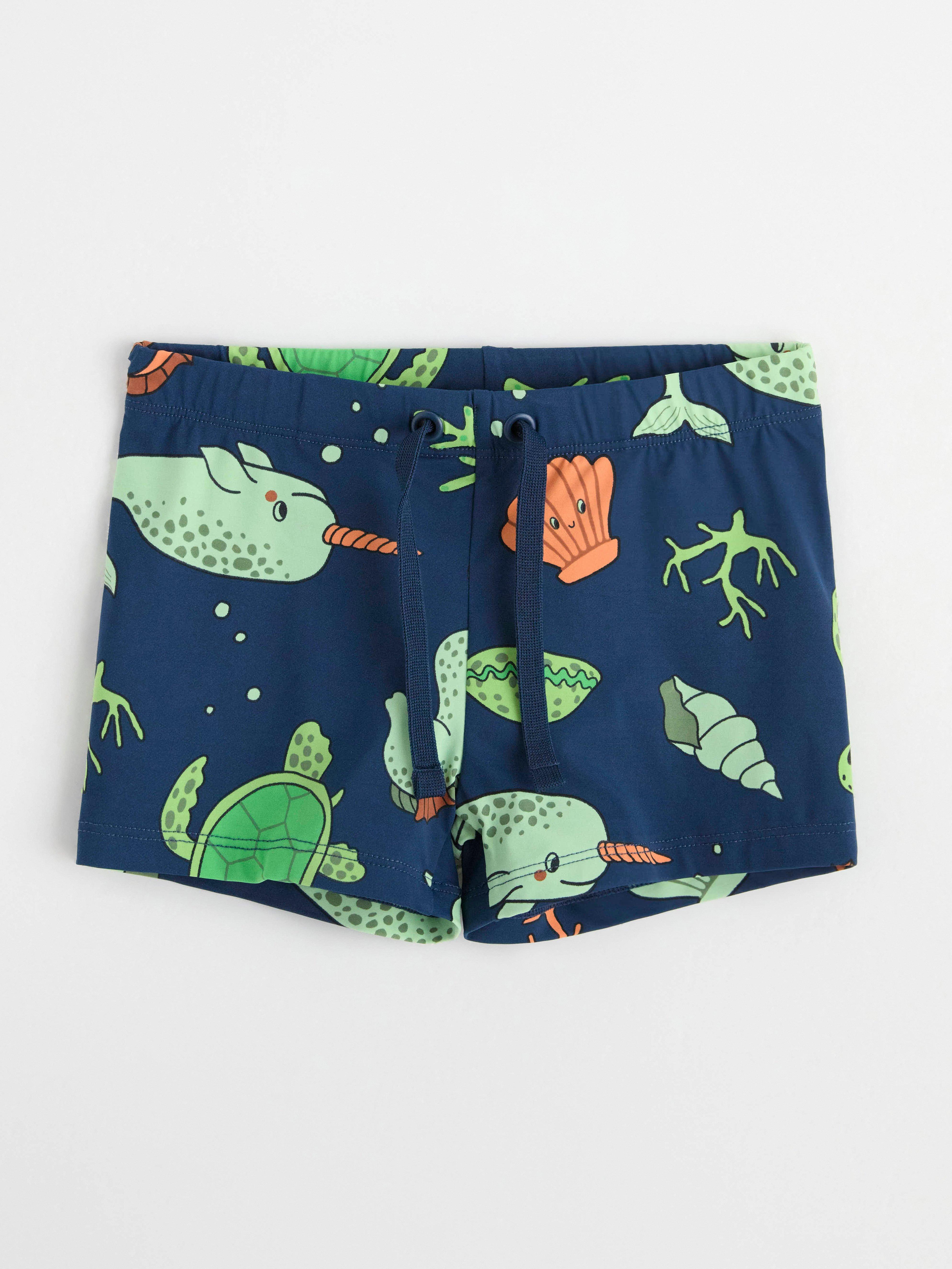 Swim trunks with sea creatures | Lindex UK