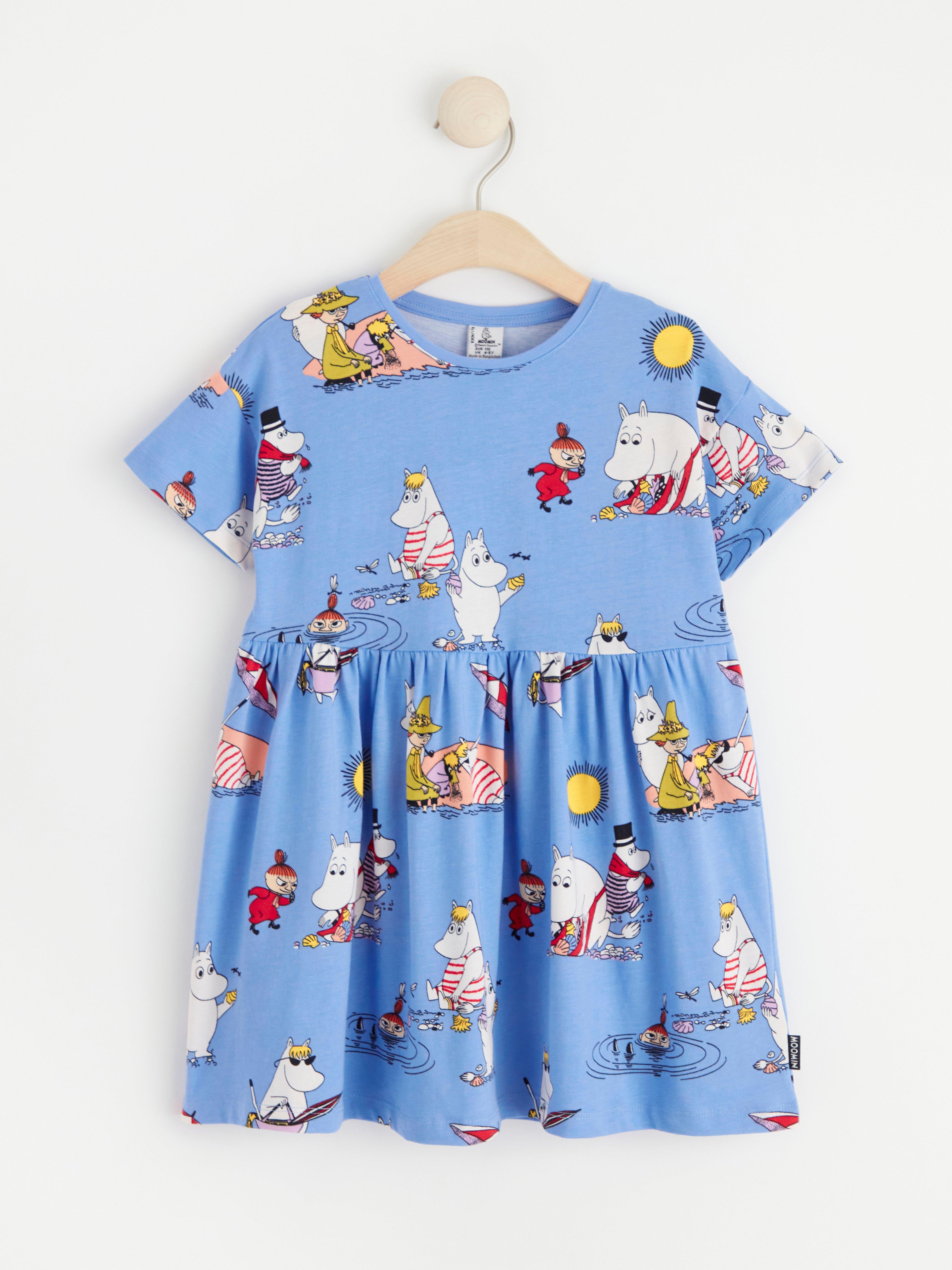 Short sleeve dress with Moomin print | Lindex