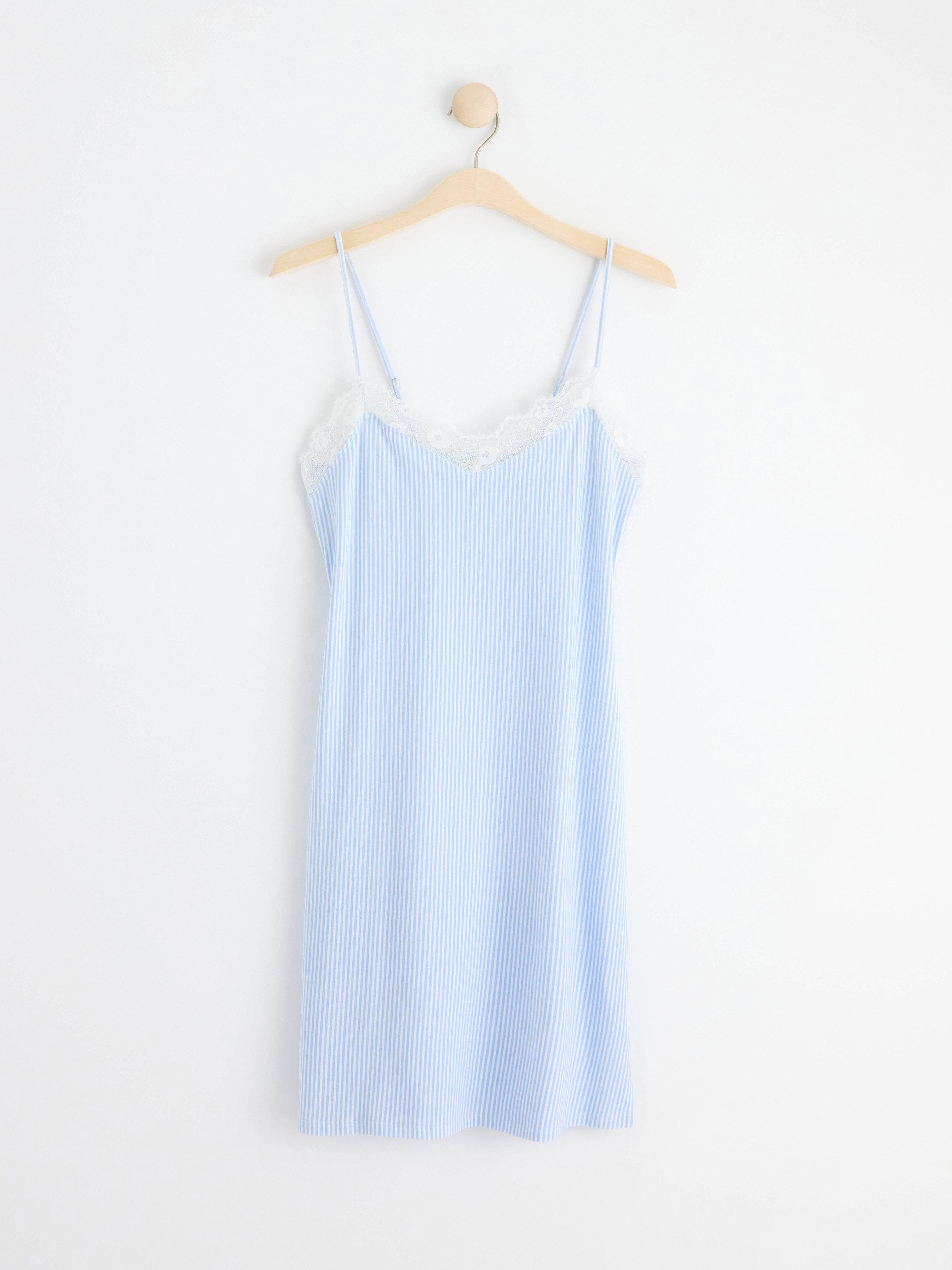 Night slip with lace and stripes | Lindex