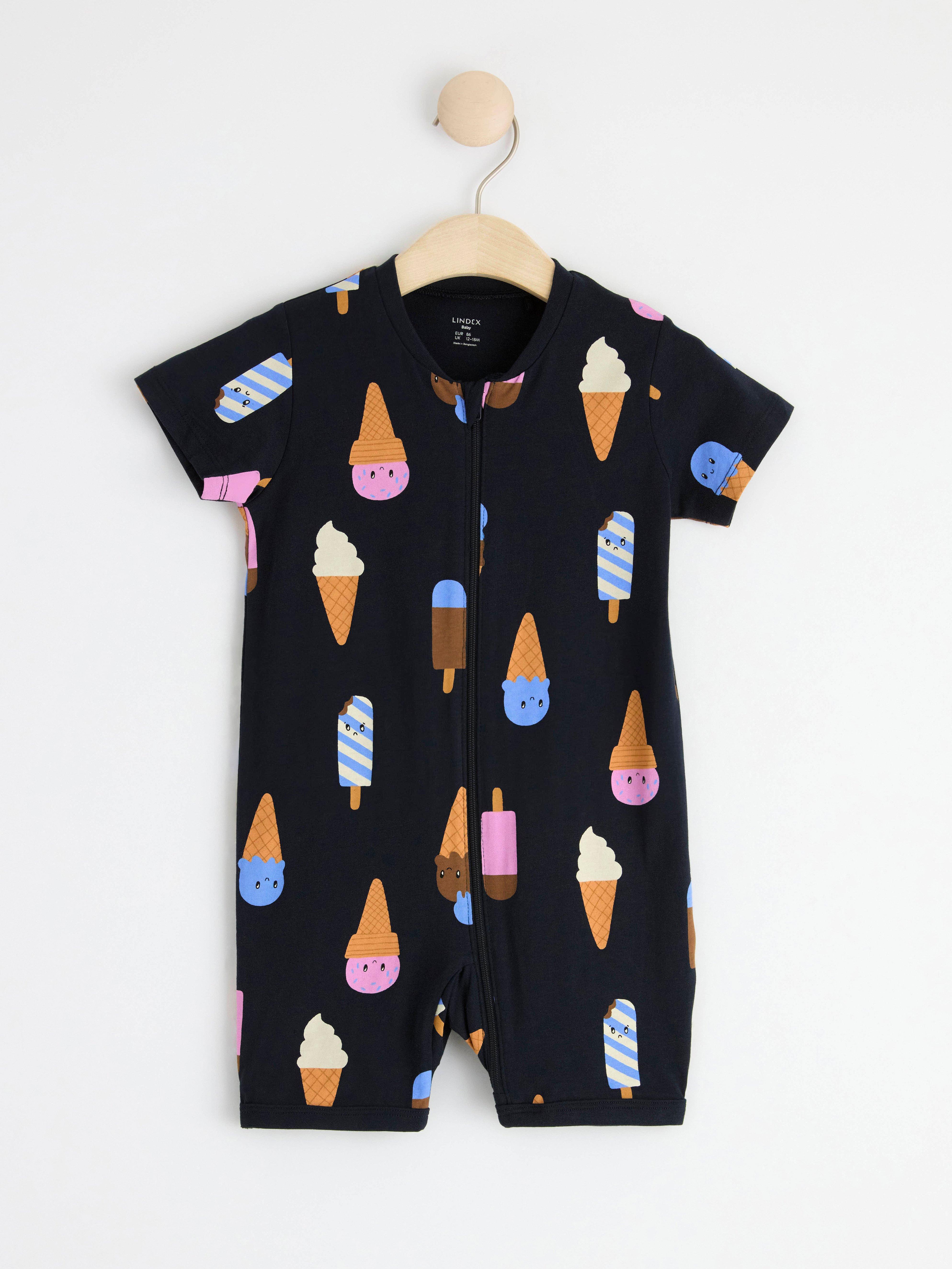 Pyjama romper with ice creams | Lindex Poland