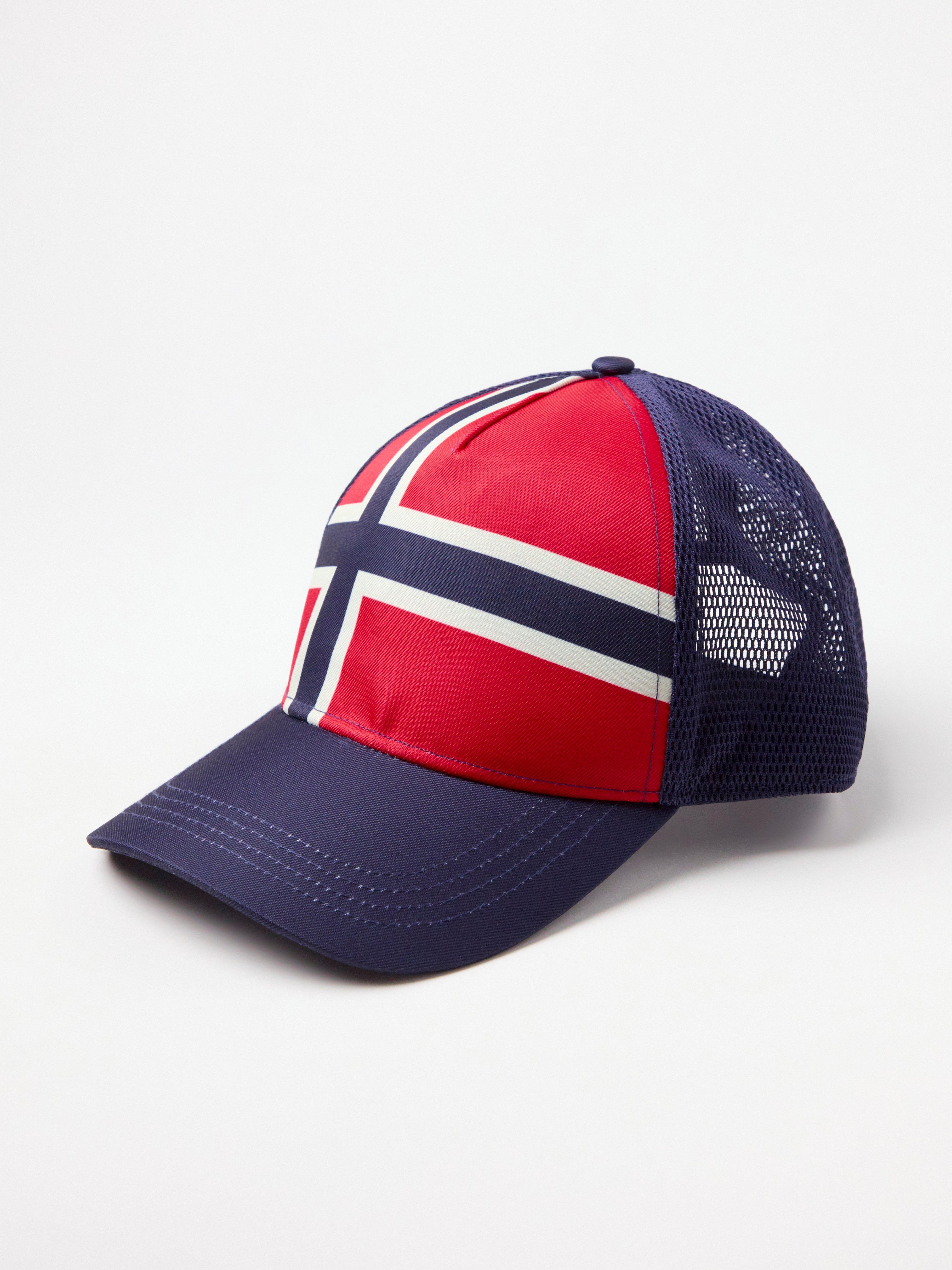 Round peak cap with Norwegian flag | Lindex