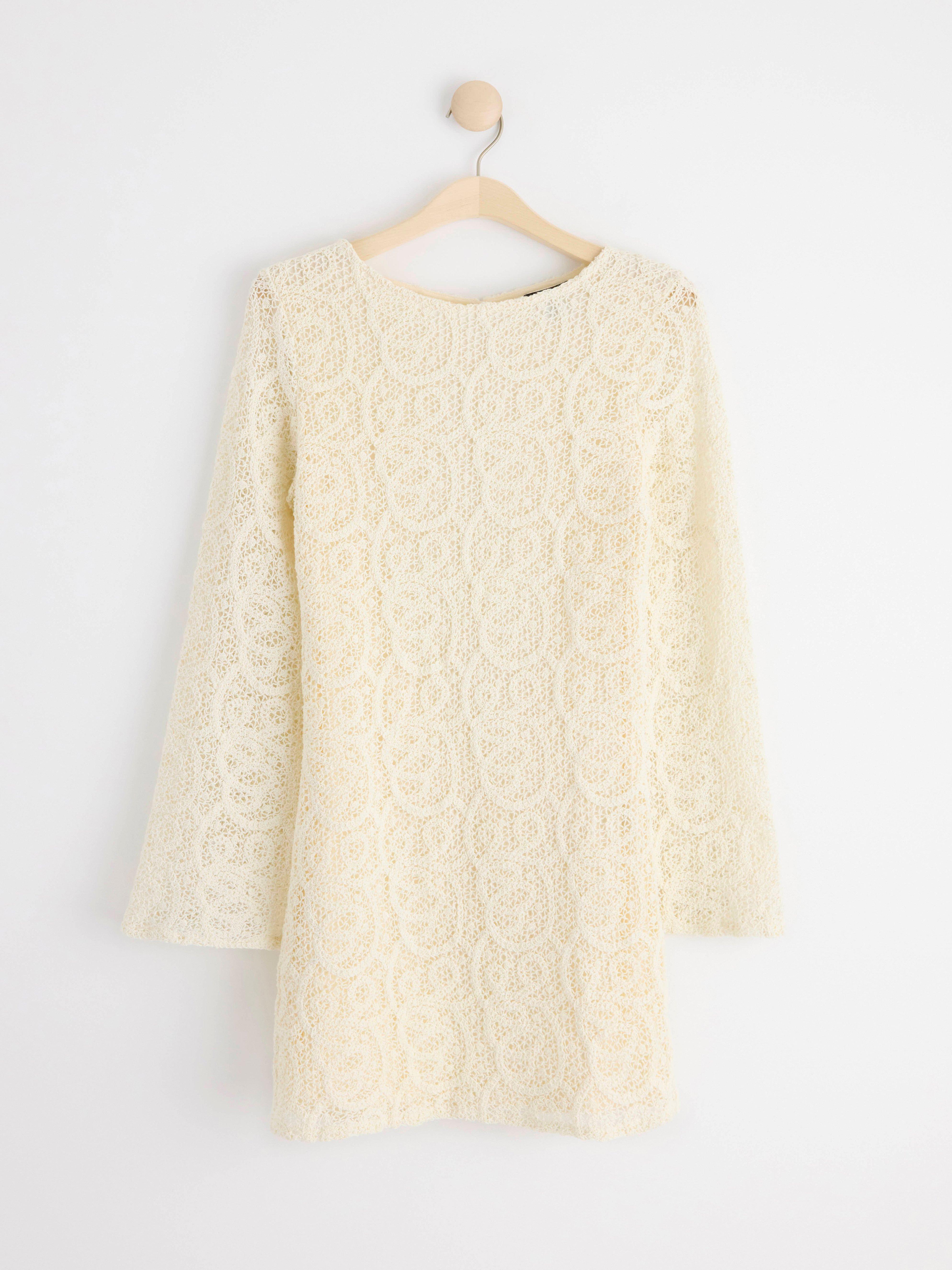 Mini dress with lace | Lindex Poland