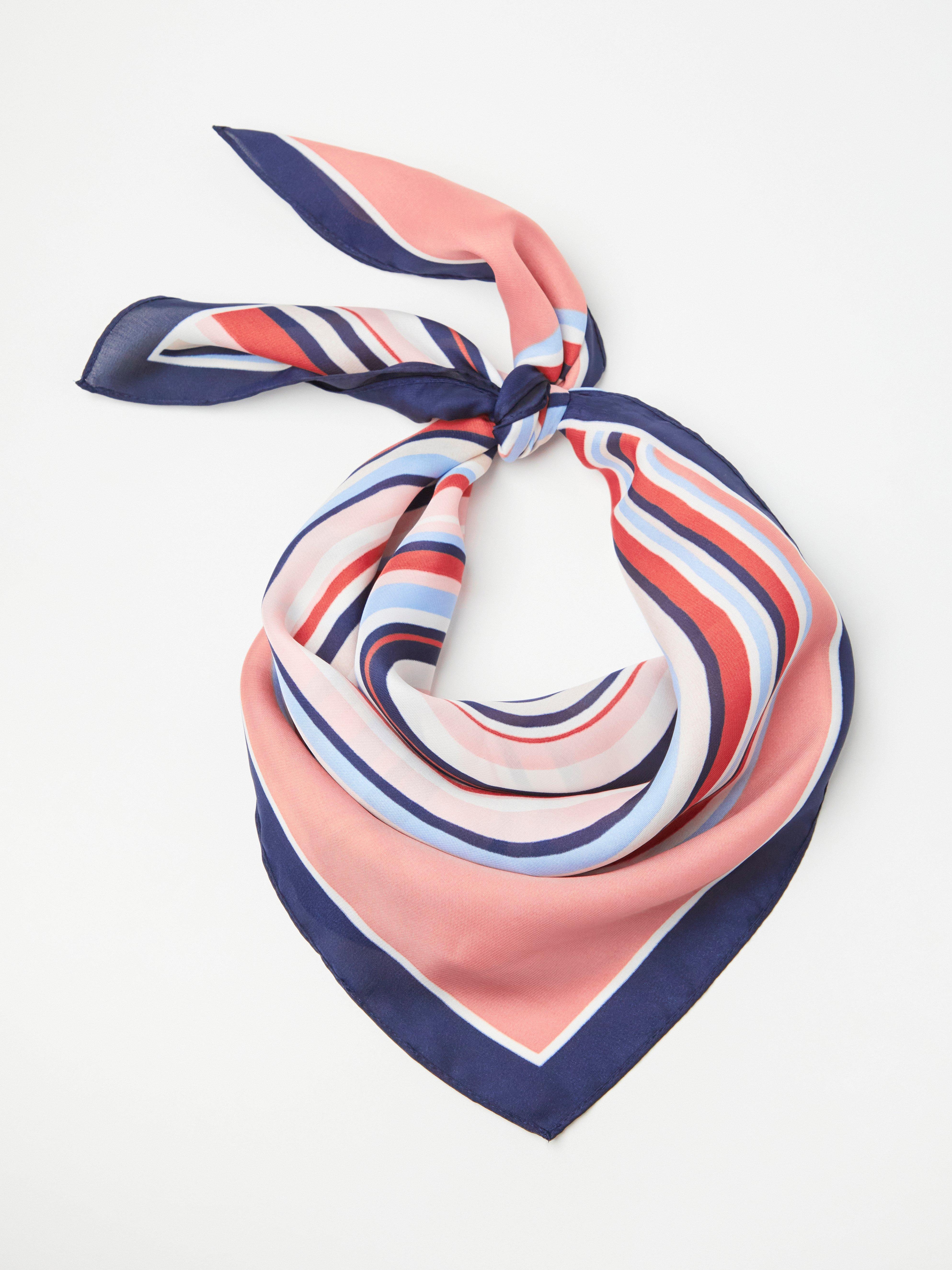 Patterned satin scarf | Lindex UK