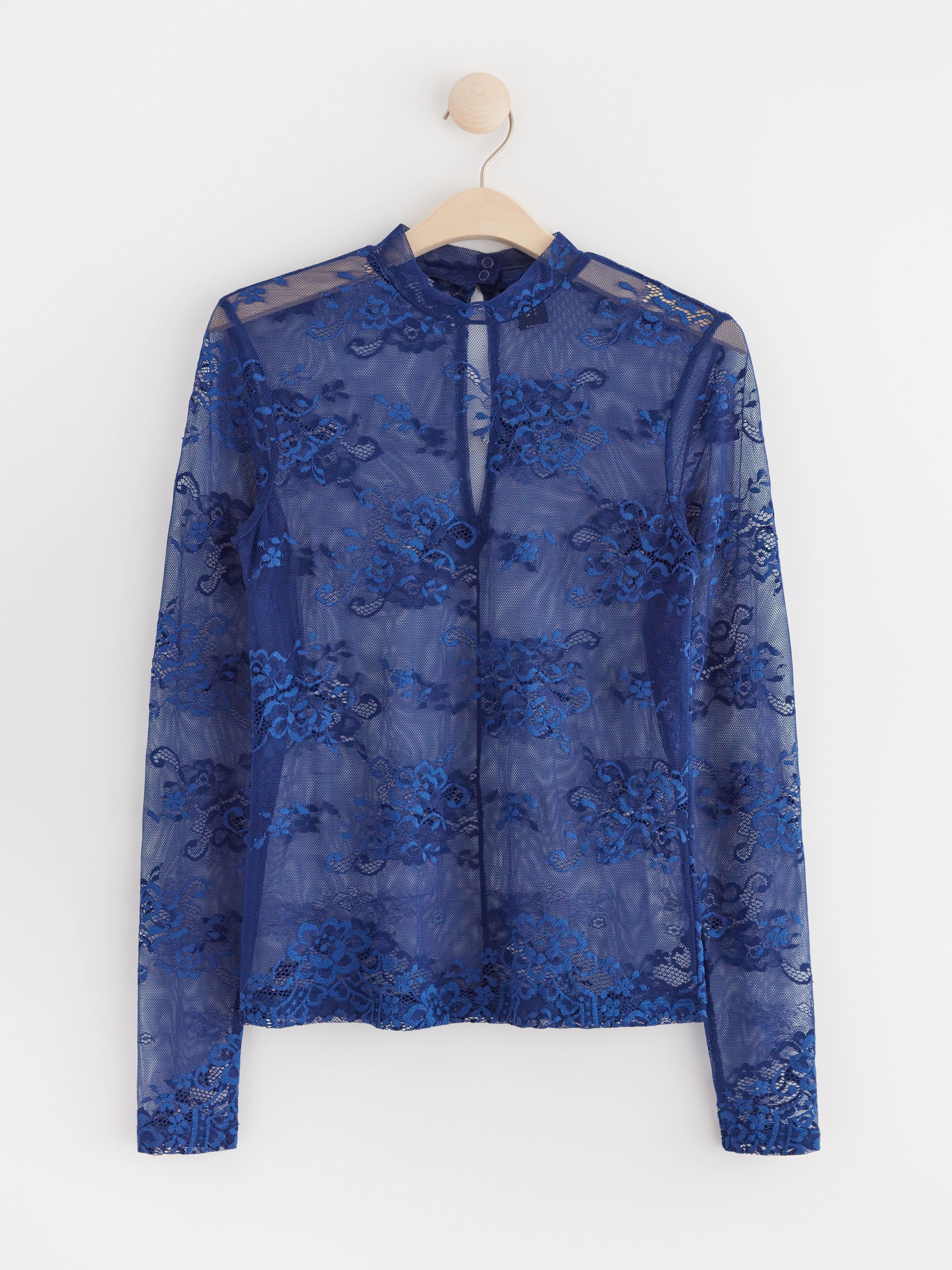 Long sleeve top in lace | Lindex