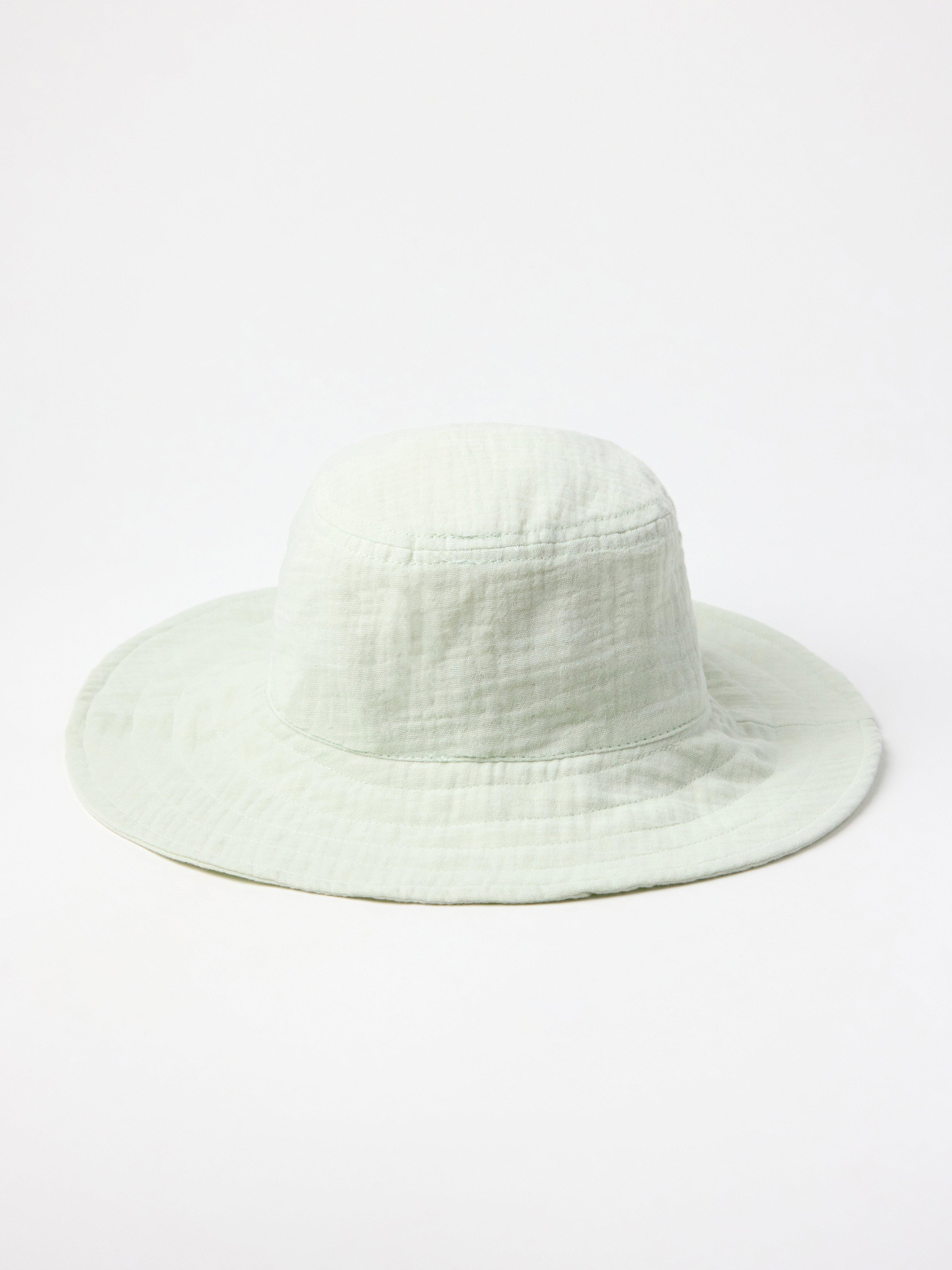 Krinklad solhatt | Lindex