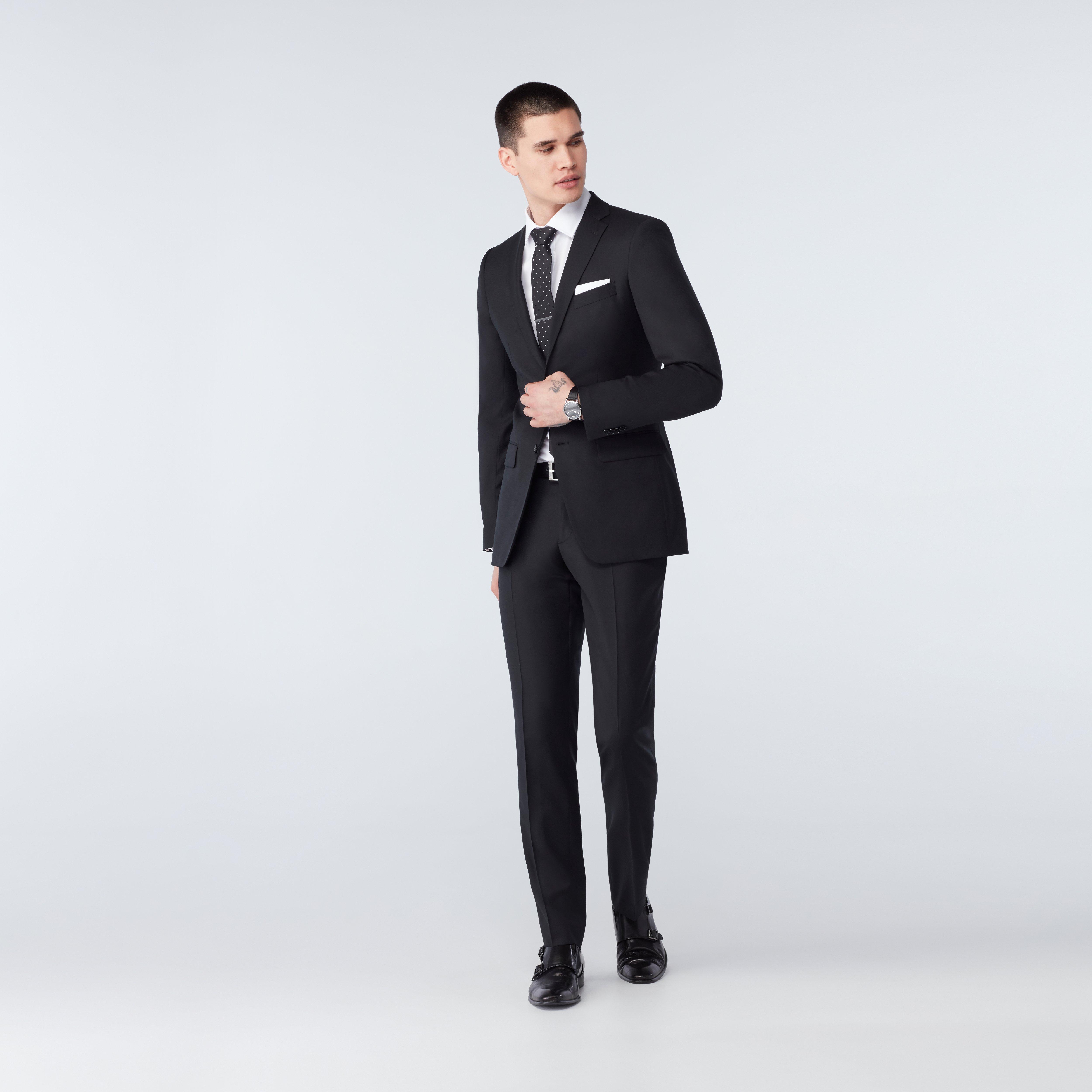 Custom Blazers Made For You - Highworth Black Blazer | INDOCHINO