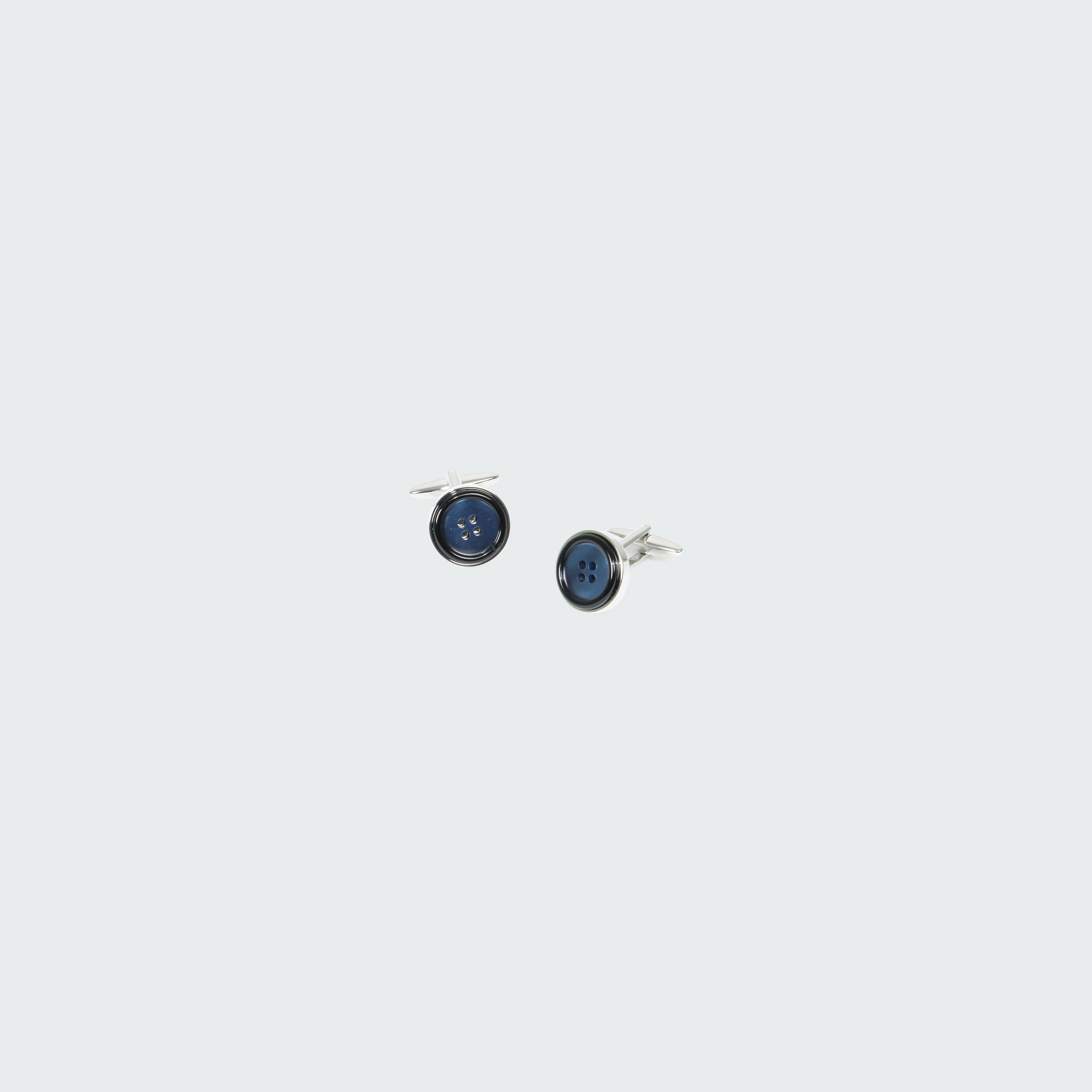 Silver Button Cufflinks | INDOCHINO Accessories