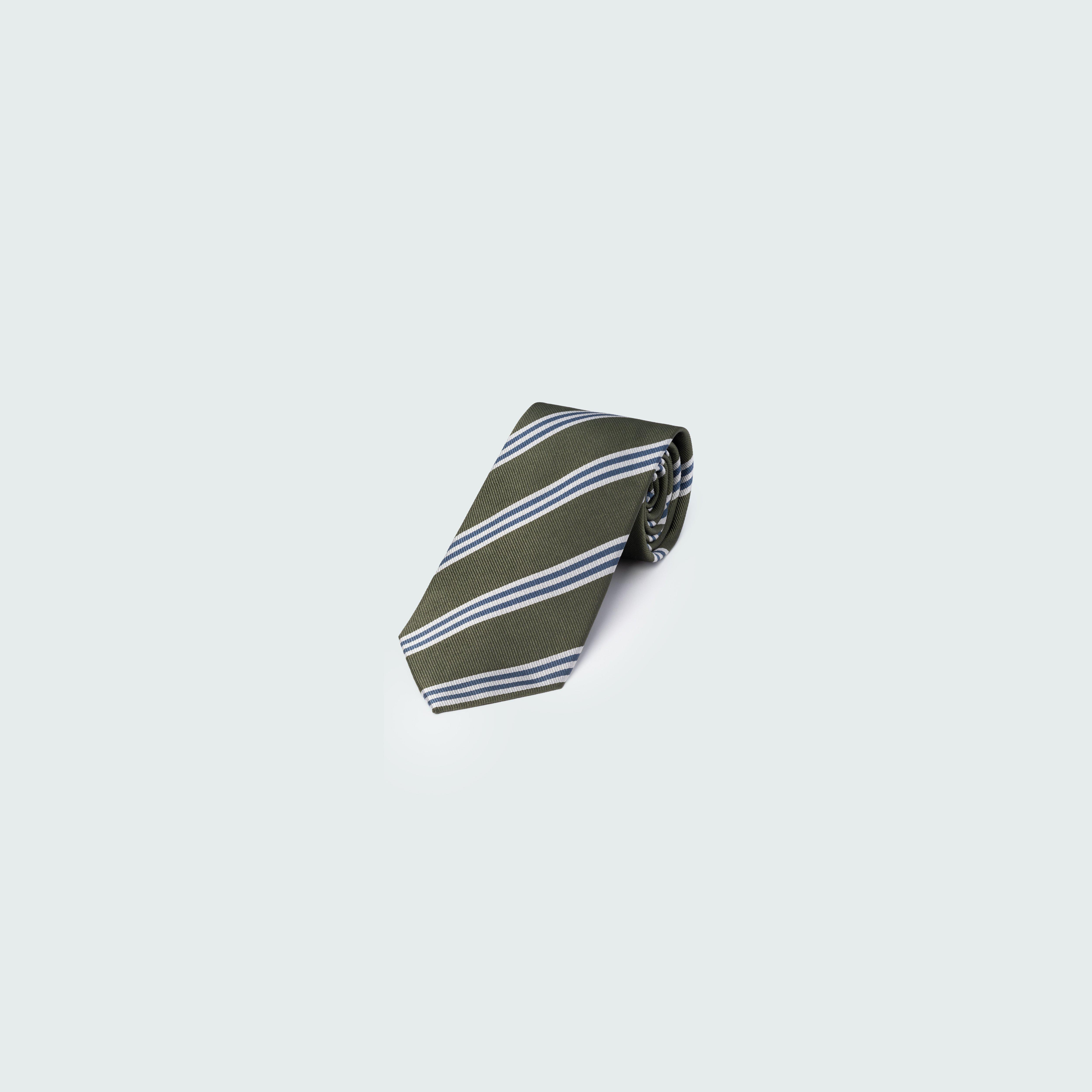 Olive Stripe Tie