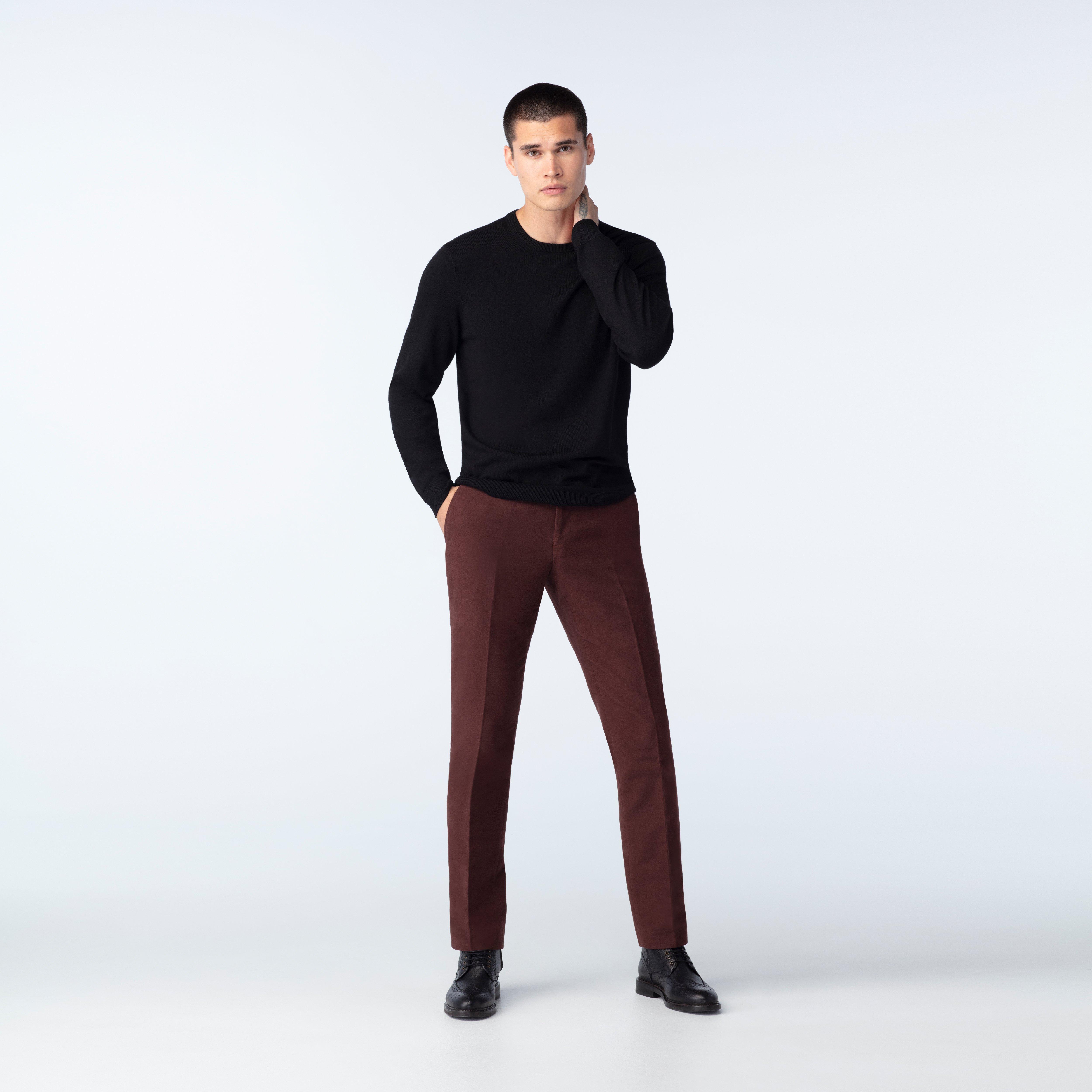 Custom Pants Made For You - Fleetwood Moleskin Mahogany Casual Pants ...