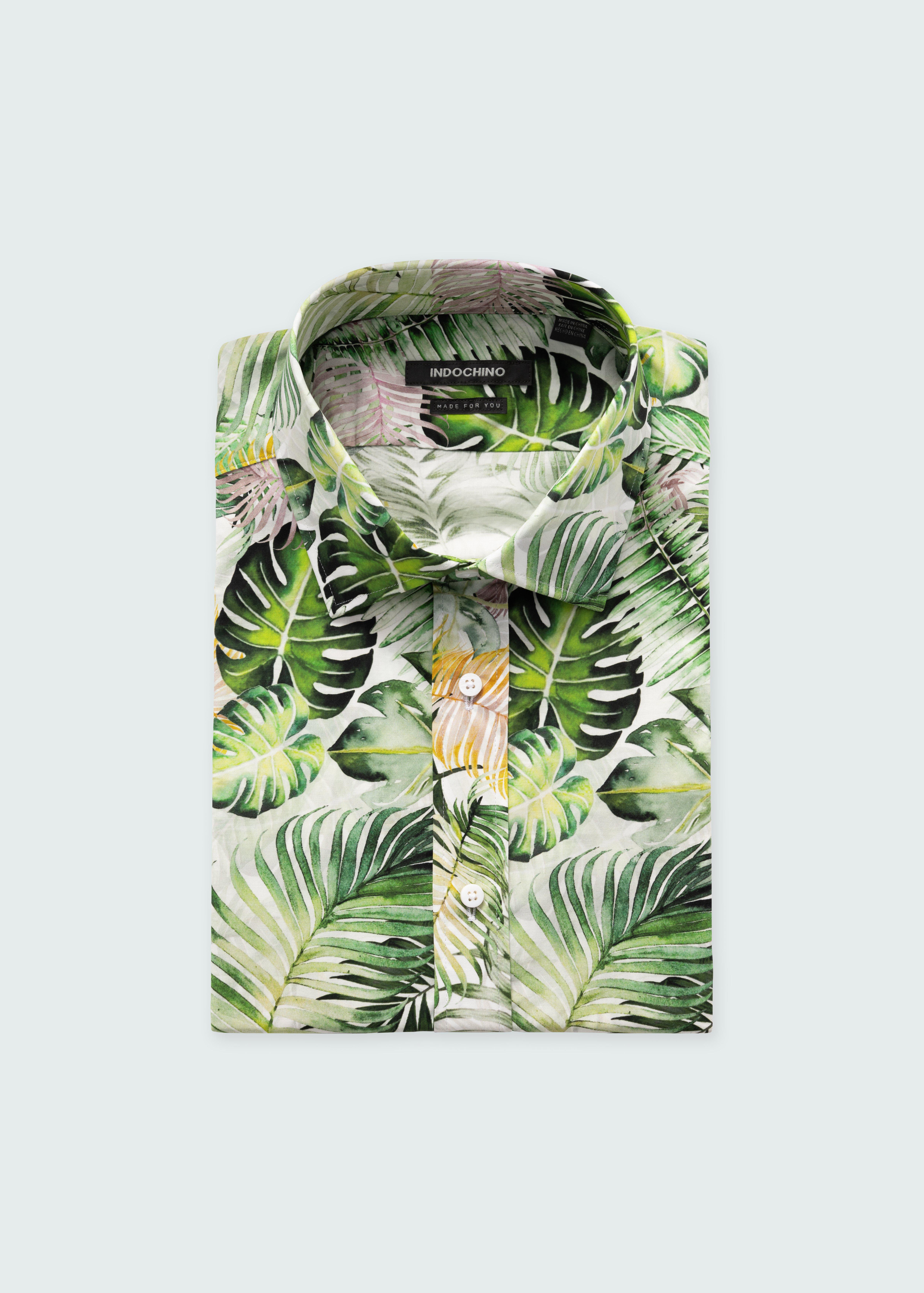 Men's Custom Shirts - Kenwick Palm Leaves Shirt | INDOCHINO