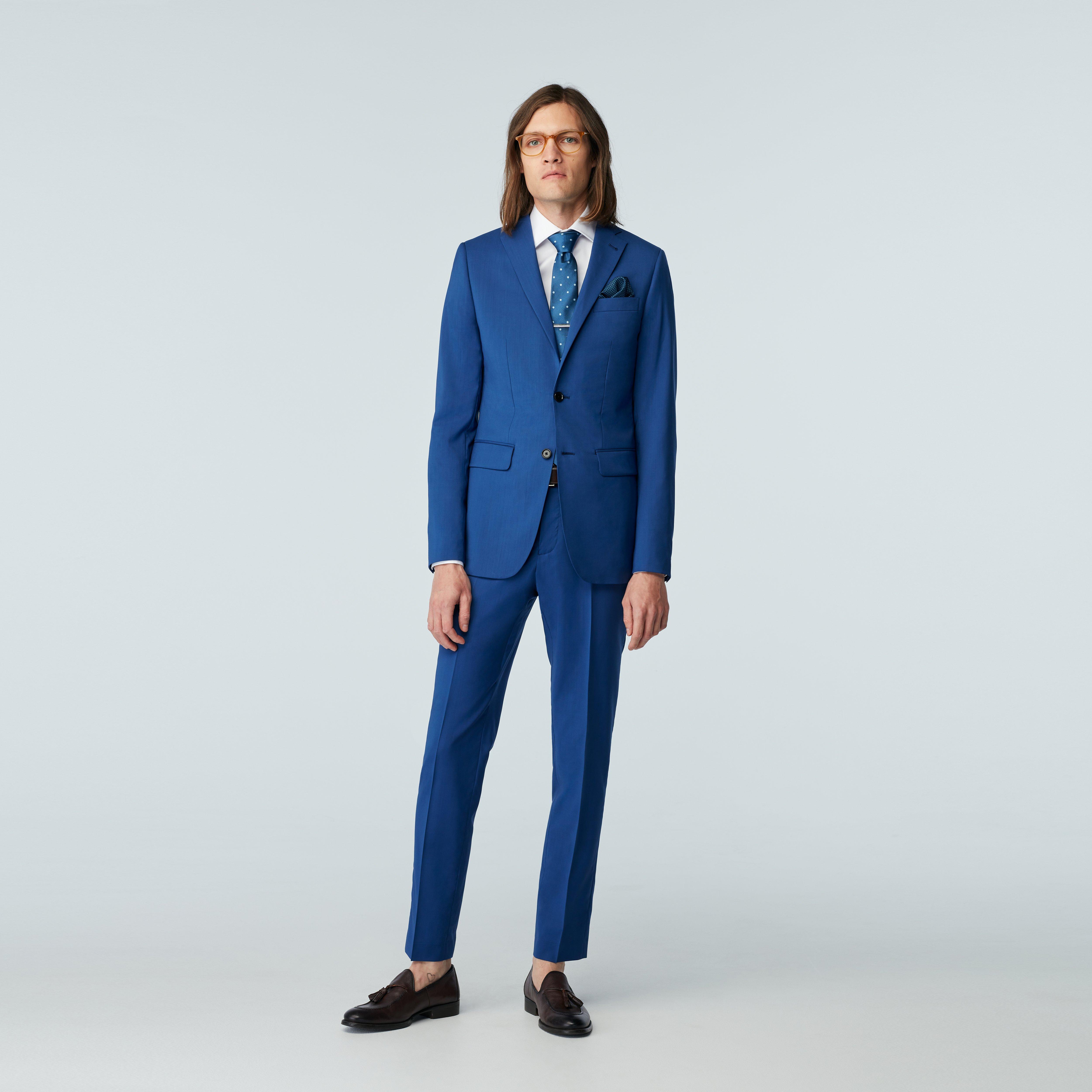 Custom Blazers Made For You - Milano Deep Blue Blazer | INDOCHINO