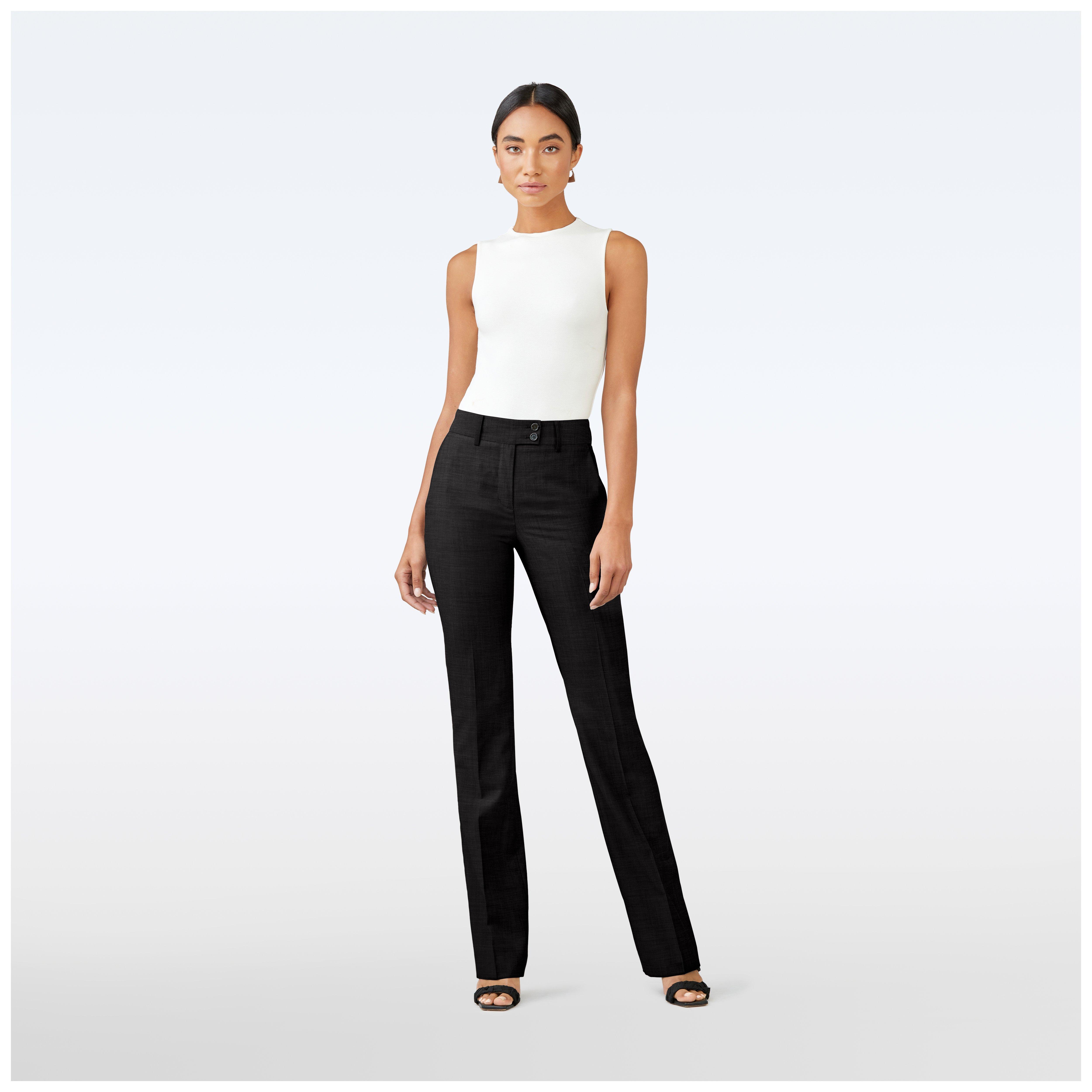 Custom Pants Made For You - Helsby Black Pants Women | INDOCHINO