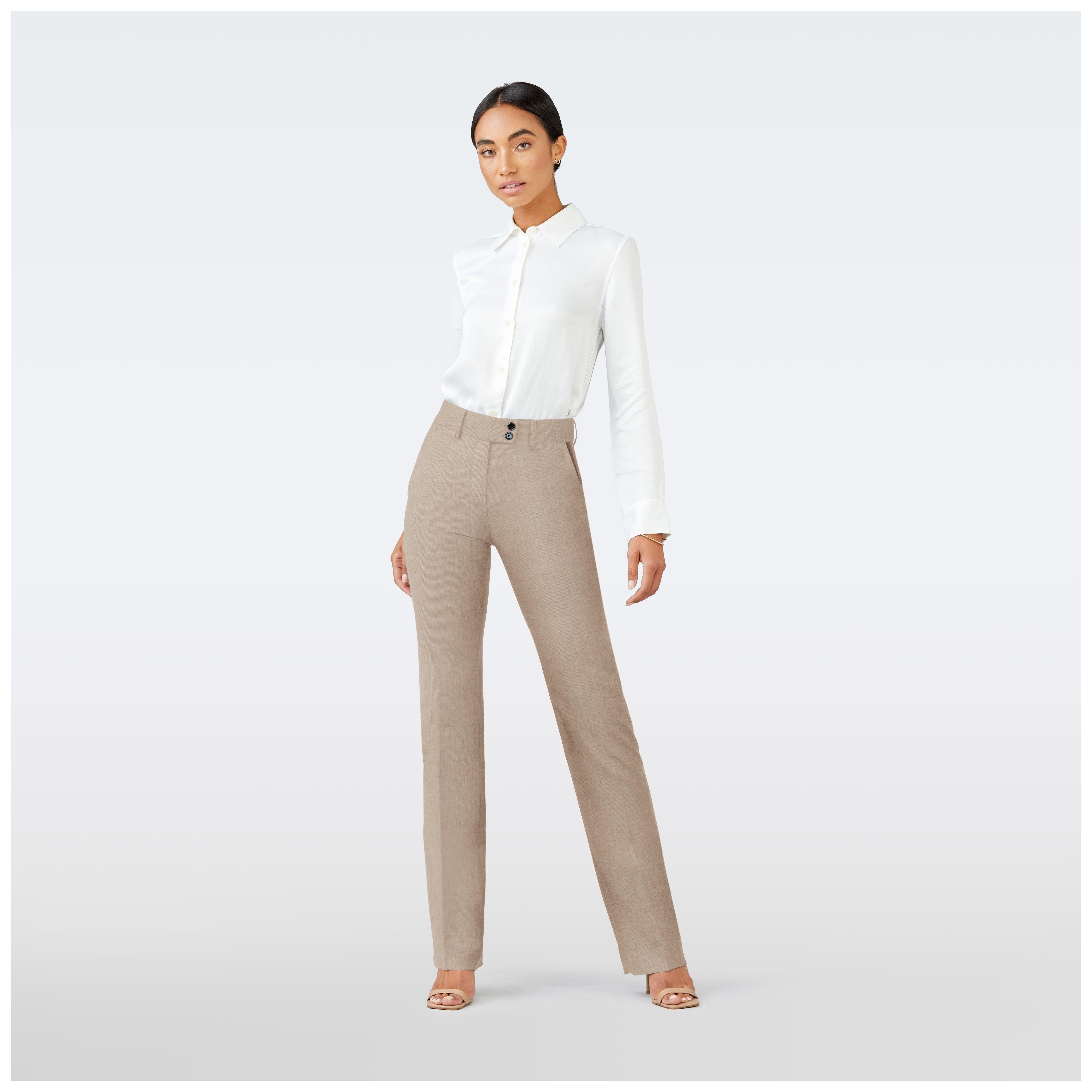 Custom Pants Made For You - Montella Wool Cotton Silk Sand Pants ...