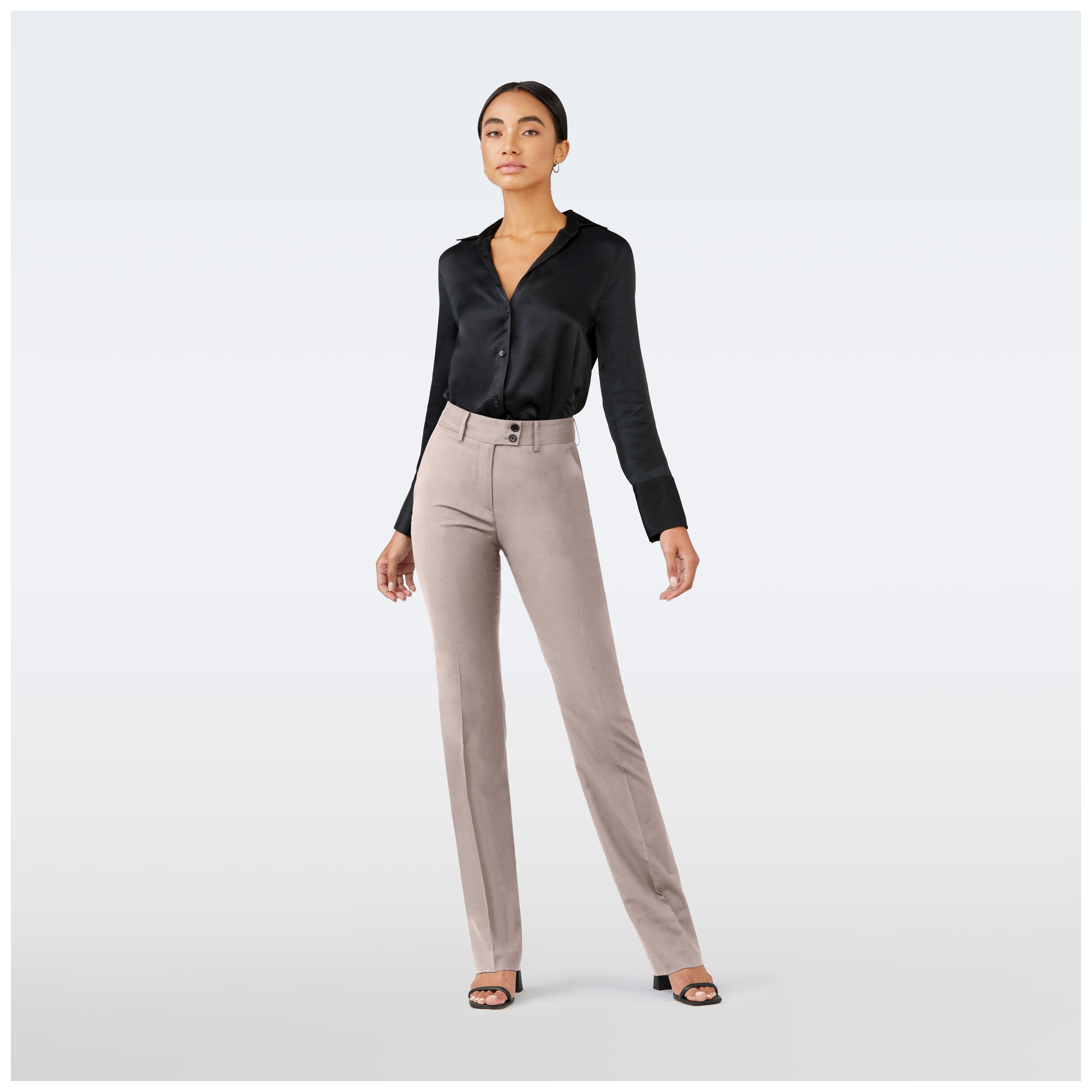 Custom Pants Made For You - Milano Sand Pants Women| INDOCHINO