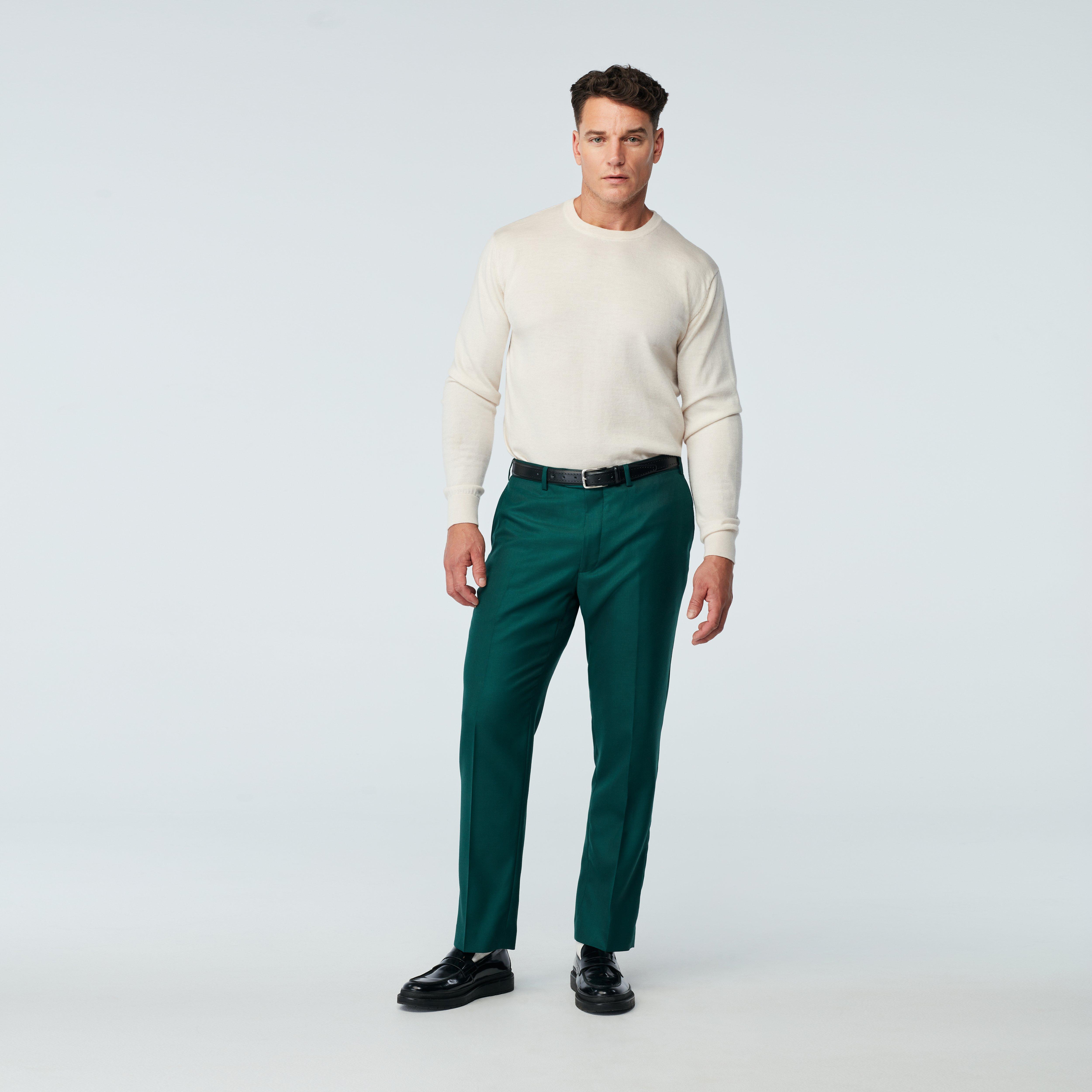 Custom Pants Made For You - Durham Hunter Green Pants | INDOCHINO
