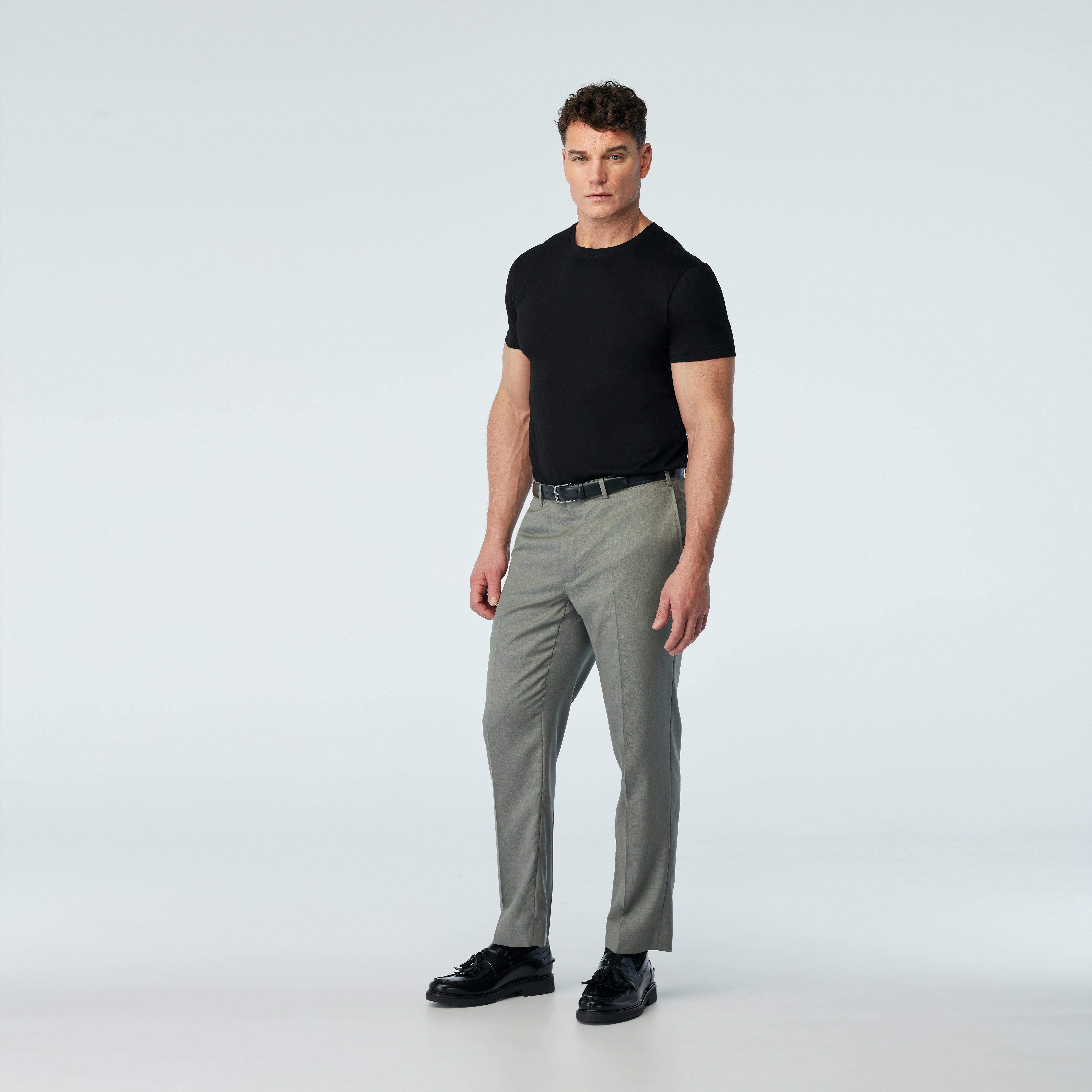 Men's Custom Pants - Odell Wool Silk Sage Pants | INDOCHINO