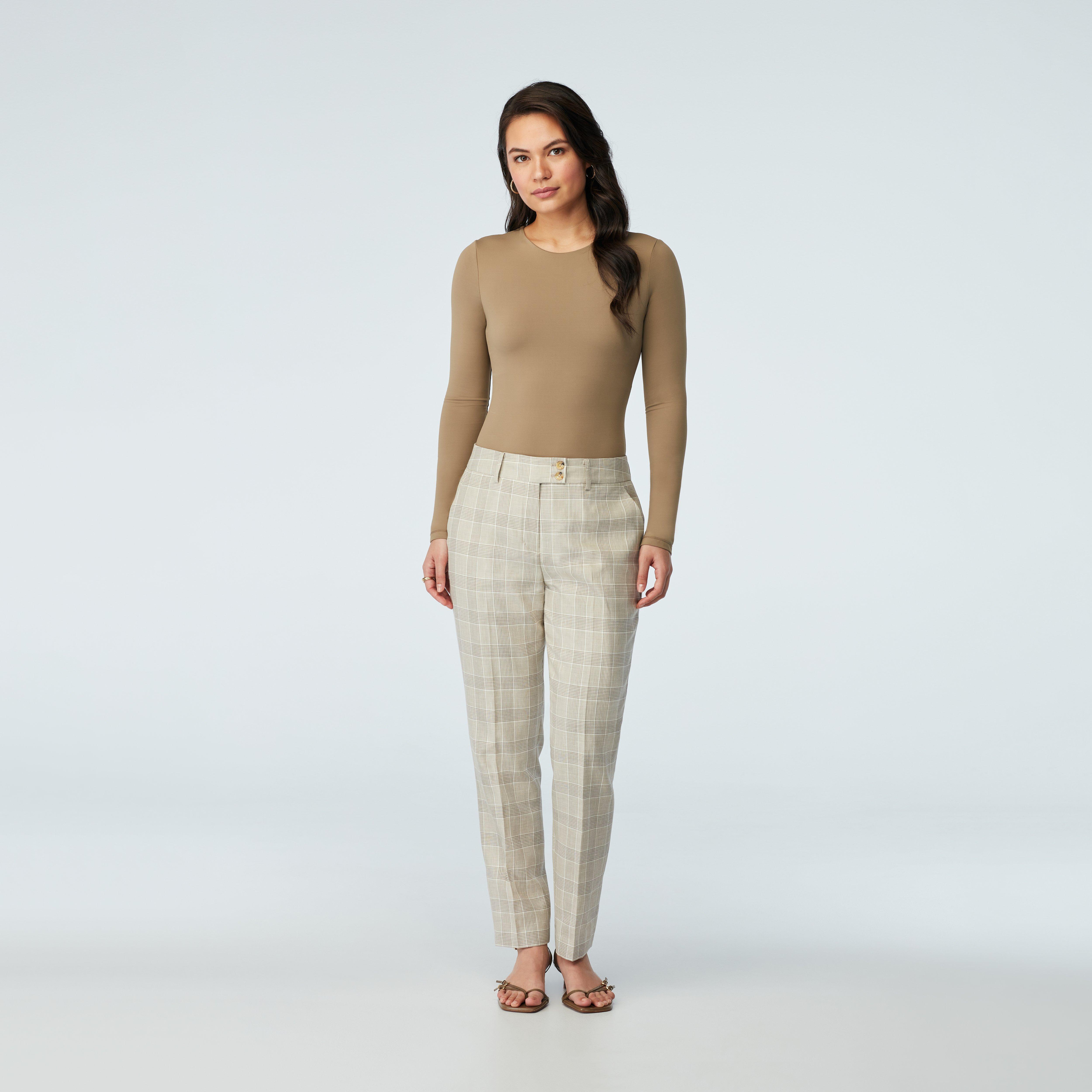 Women's Custom Pants - Outwell Plaid Sand Pants Women | INDOCHINO